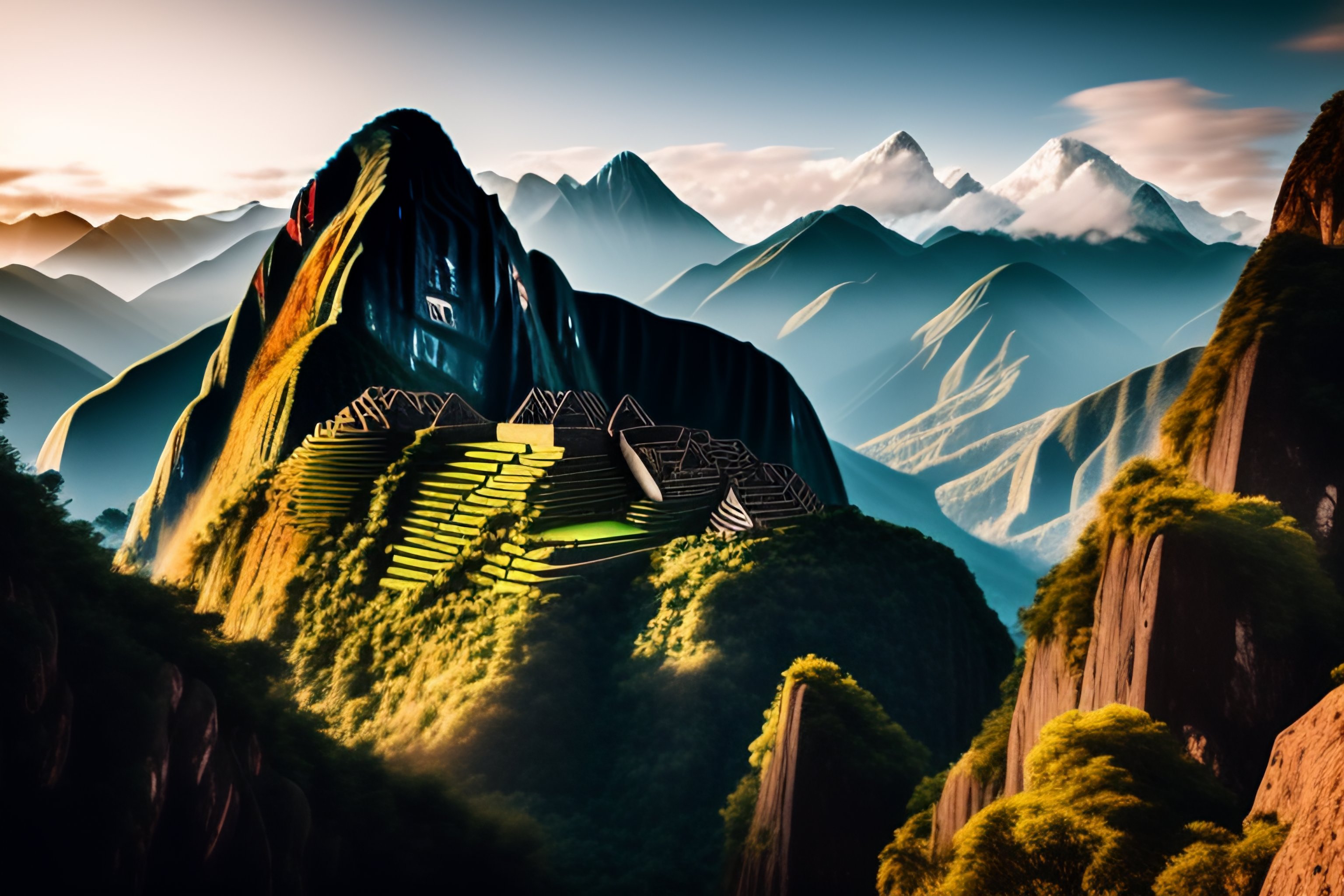 Lexica - Rock based livable city with people, ancient architecture ...