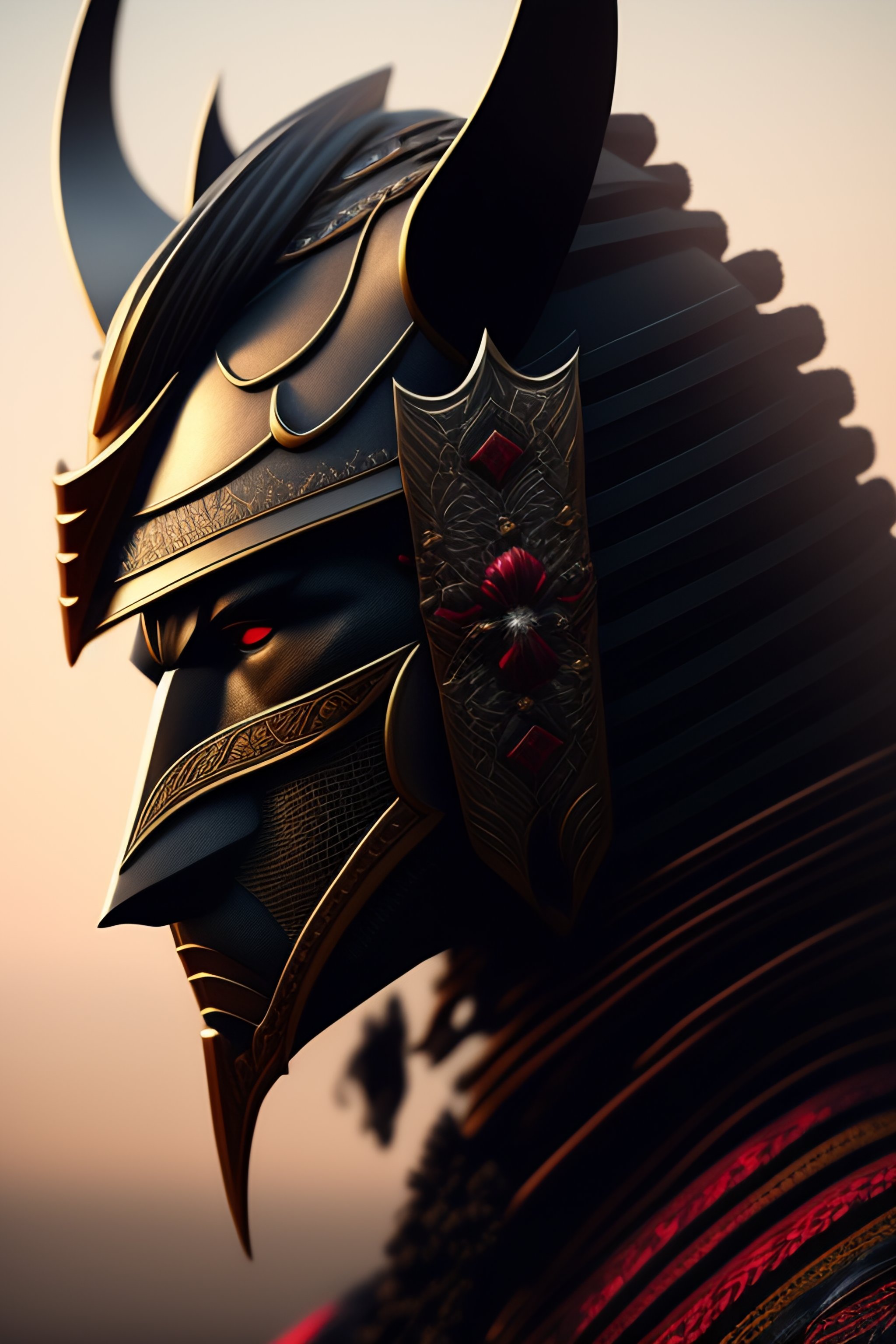 Lexica - Broken samurai mask