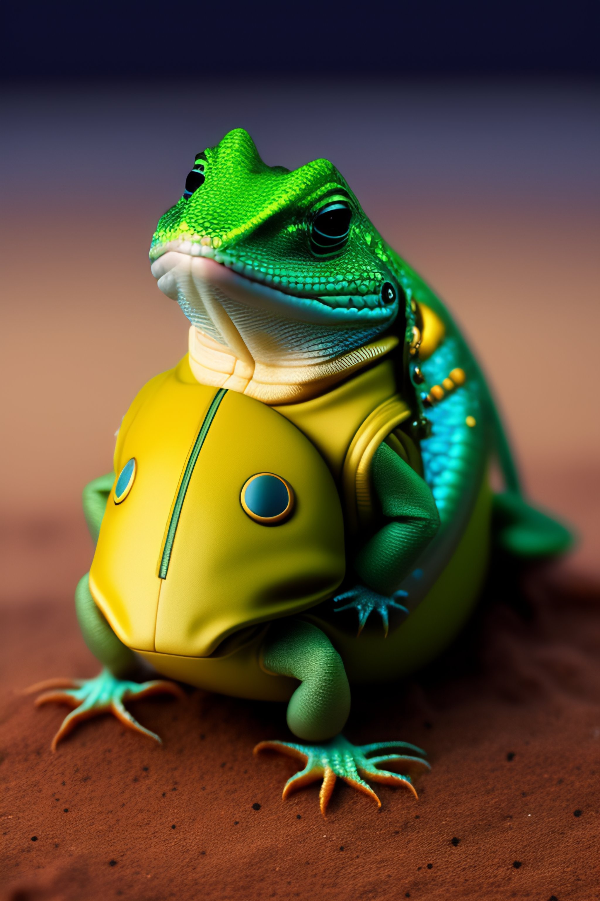 Lexica - Slug alien lizard stingray child space suit