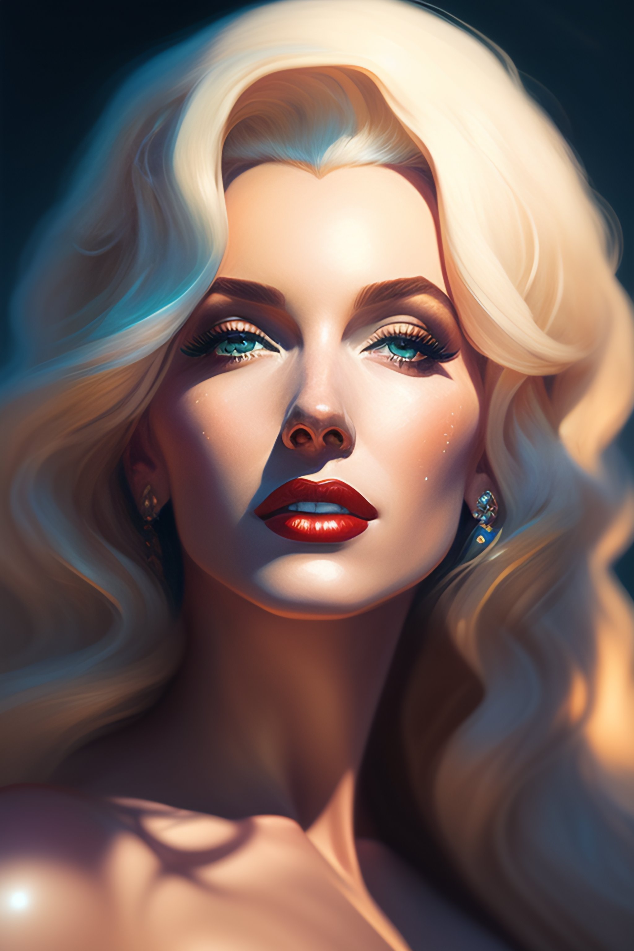 Lexica - Highly detailed portrait of marilyn monroe, stephen bliss ...