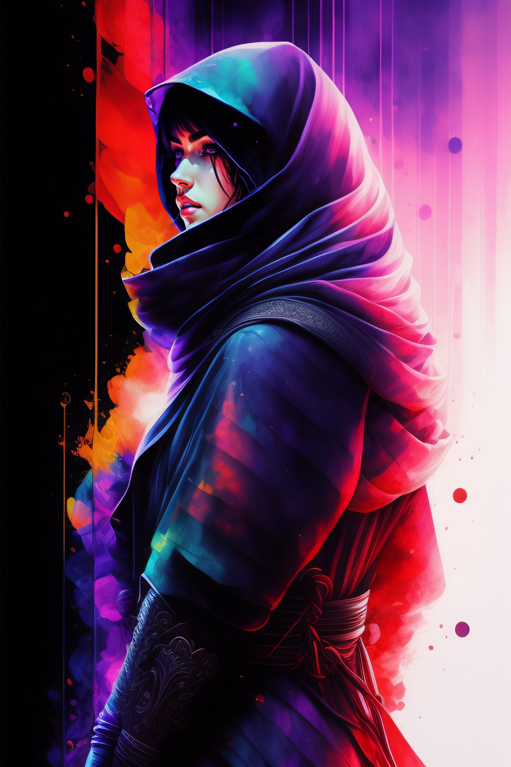 Lexica - Assassins creed, covered face, sharpen focus, serious ...