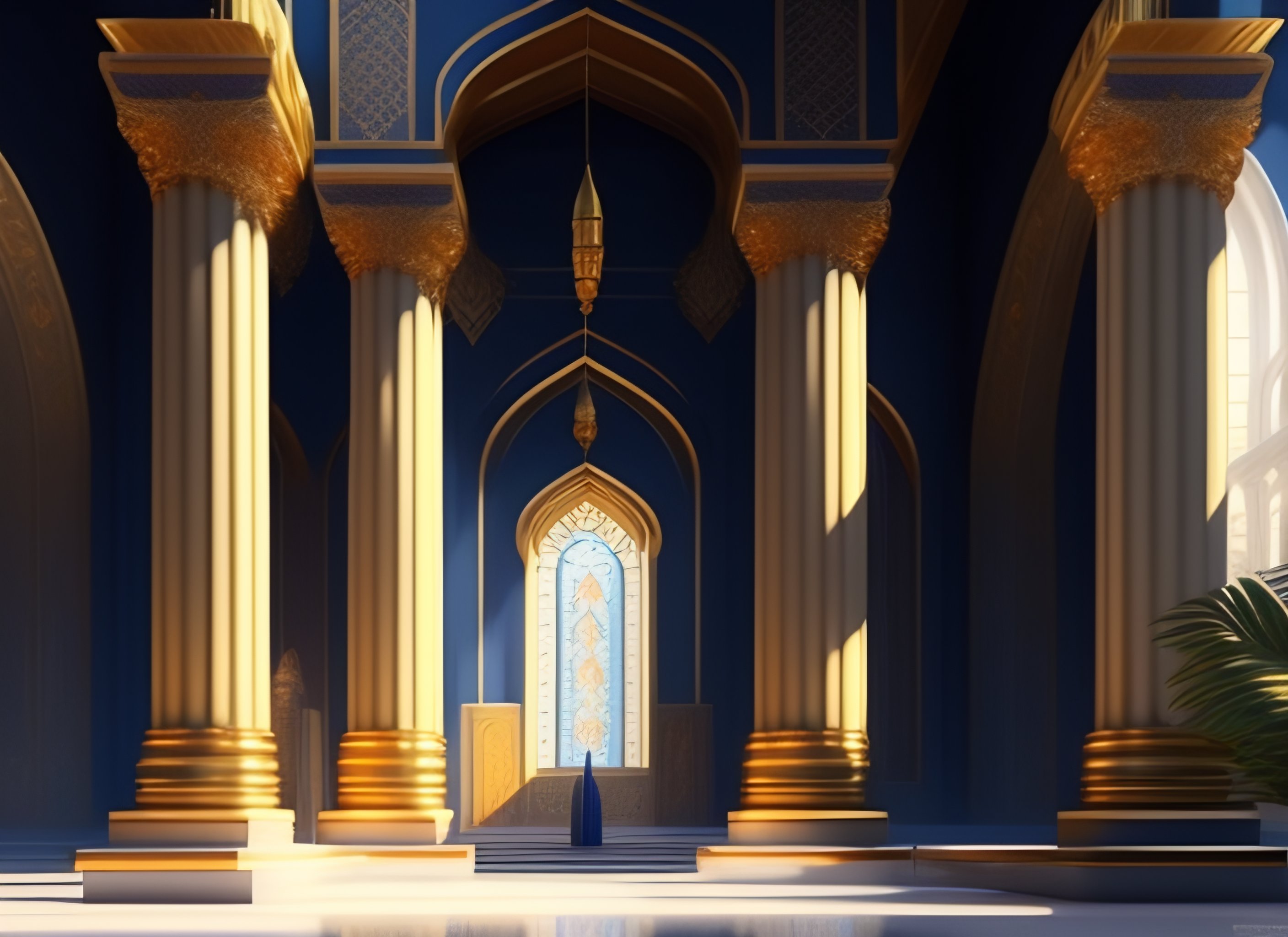 Lexica - Interior, temple, objects, columns, islam, architecture, navy ...