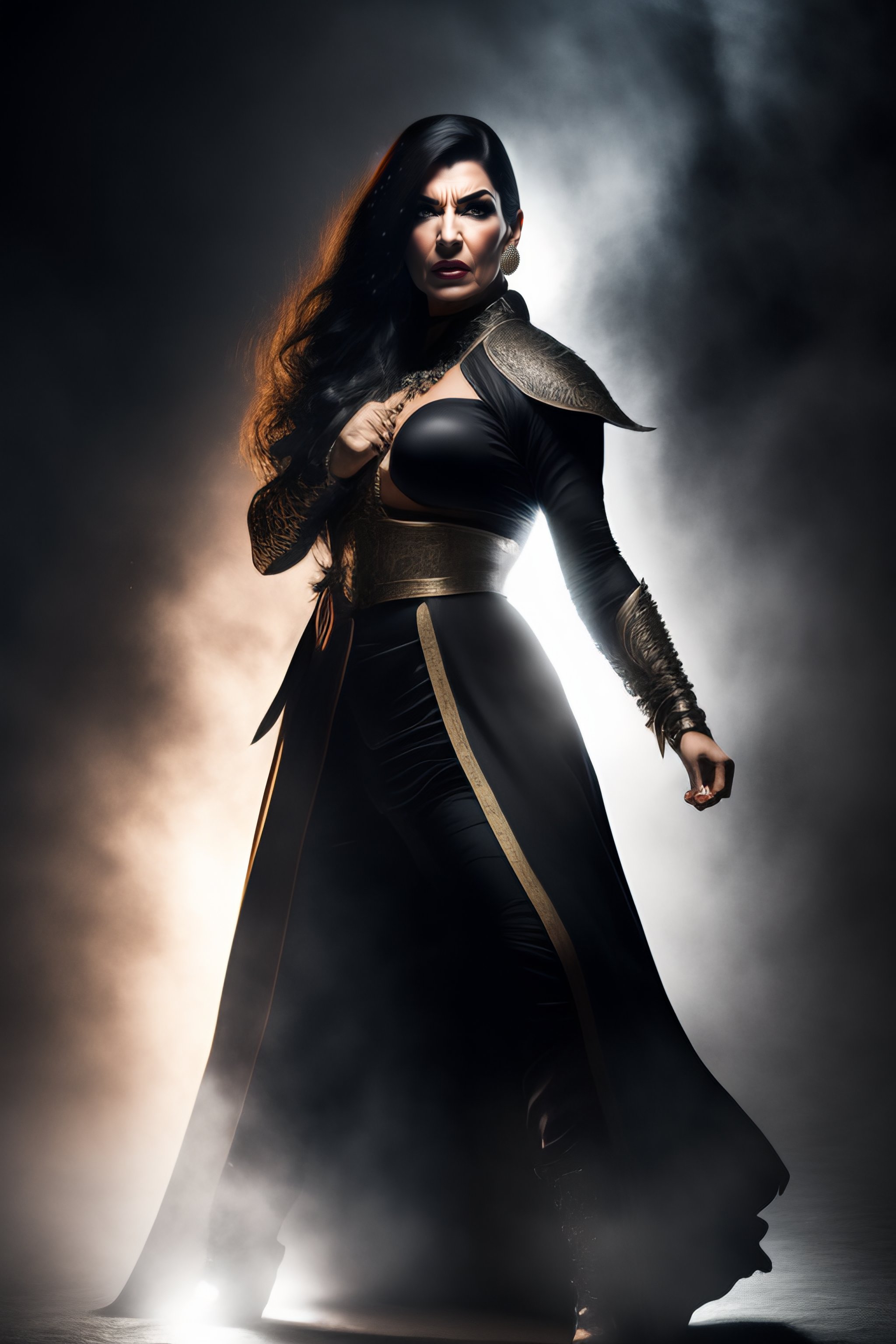 Lexica - Full body maria callas healthy skin, angry face expression, as ...