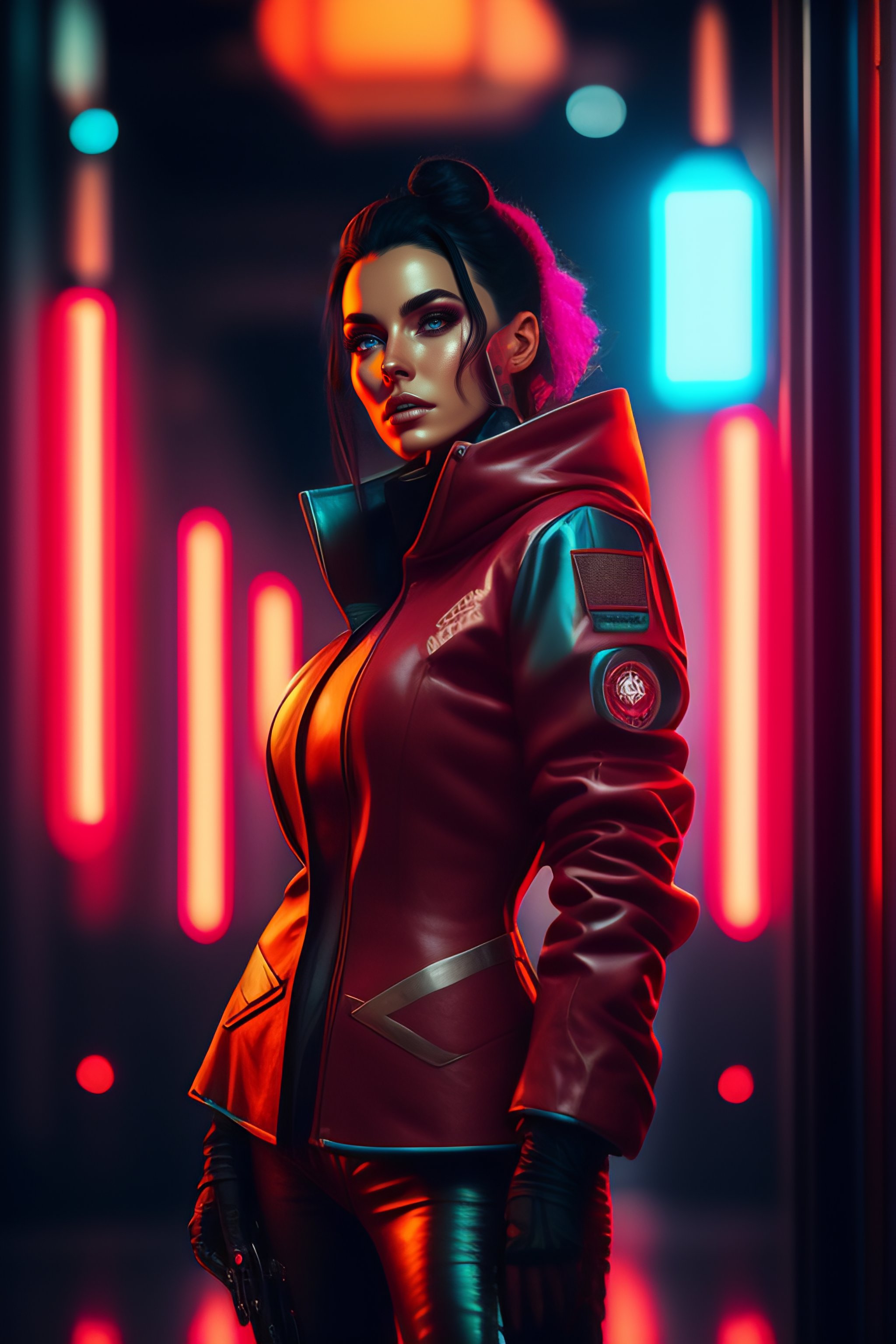 Lexica - Cyberpunk Medium Shot 2077's cccp propaganda Poster ...