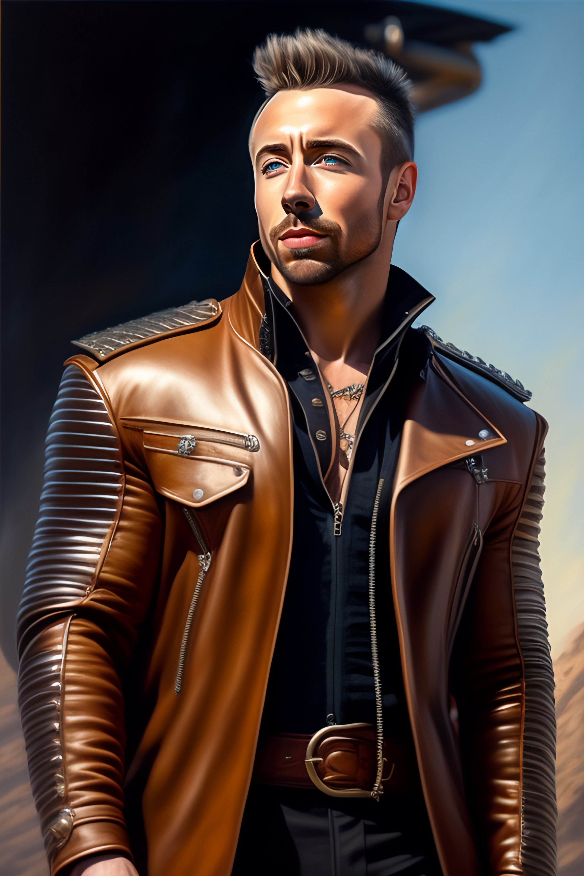 Lexica - Peter Hollens, mad max jacket, renaissance, cables on his body ...