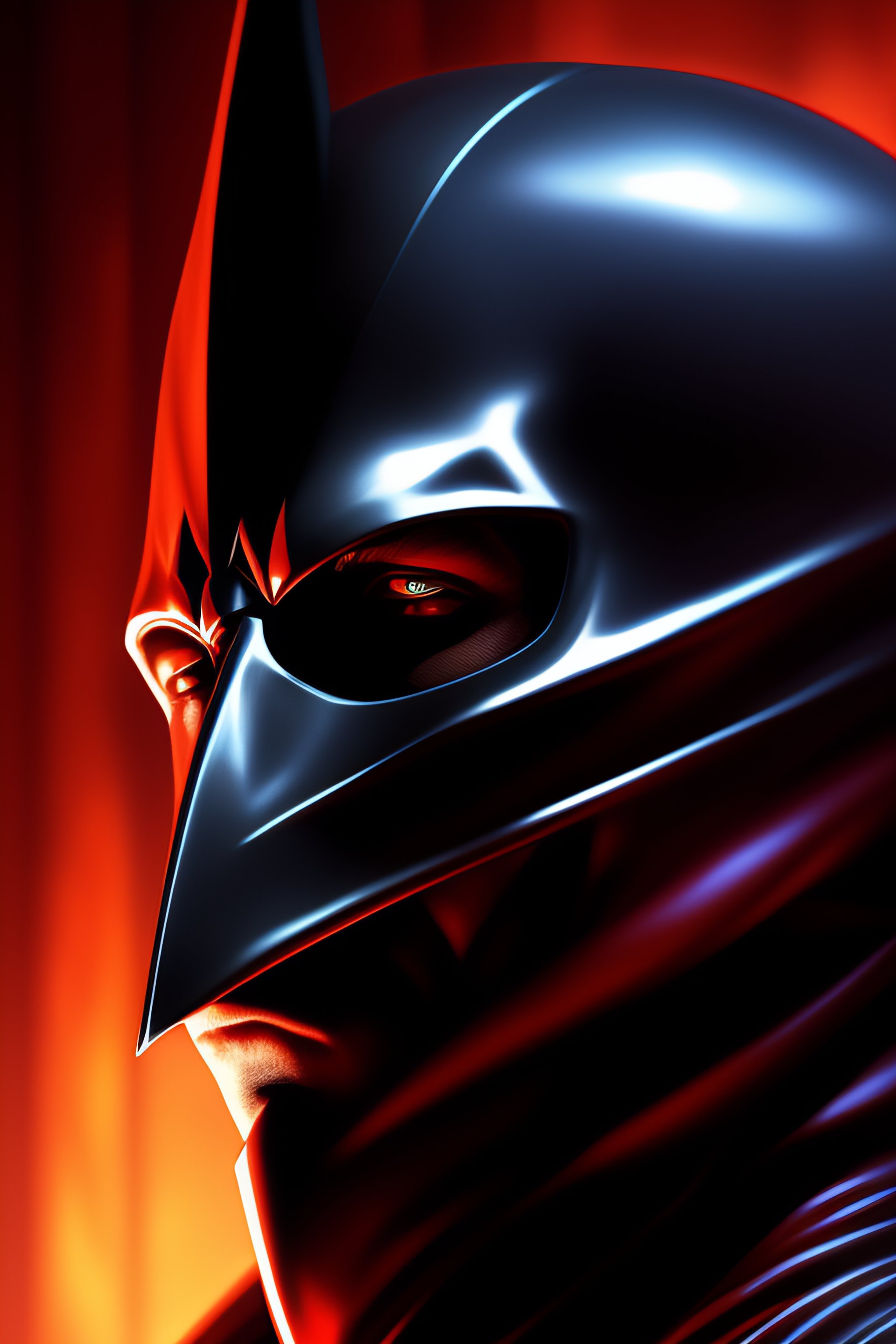 Lexica - Superhero with skull face gothic art by alex ross 4k hd