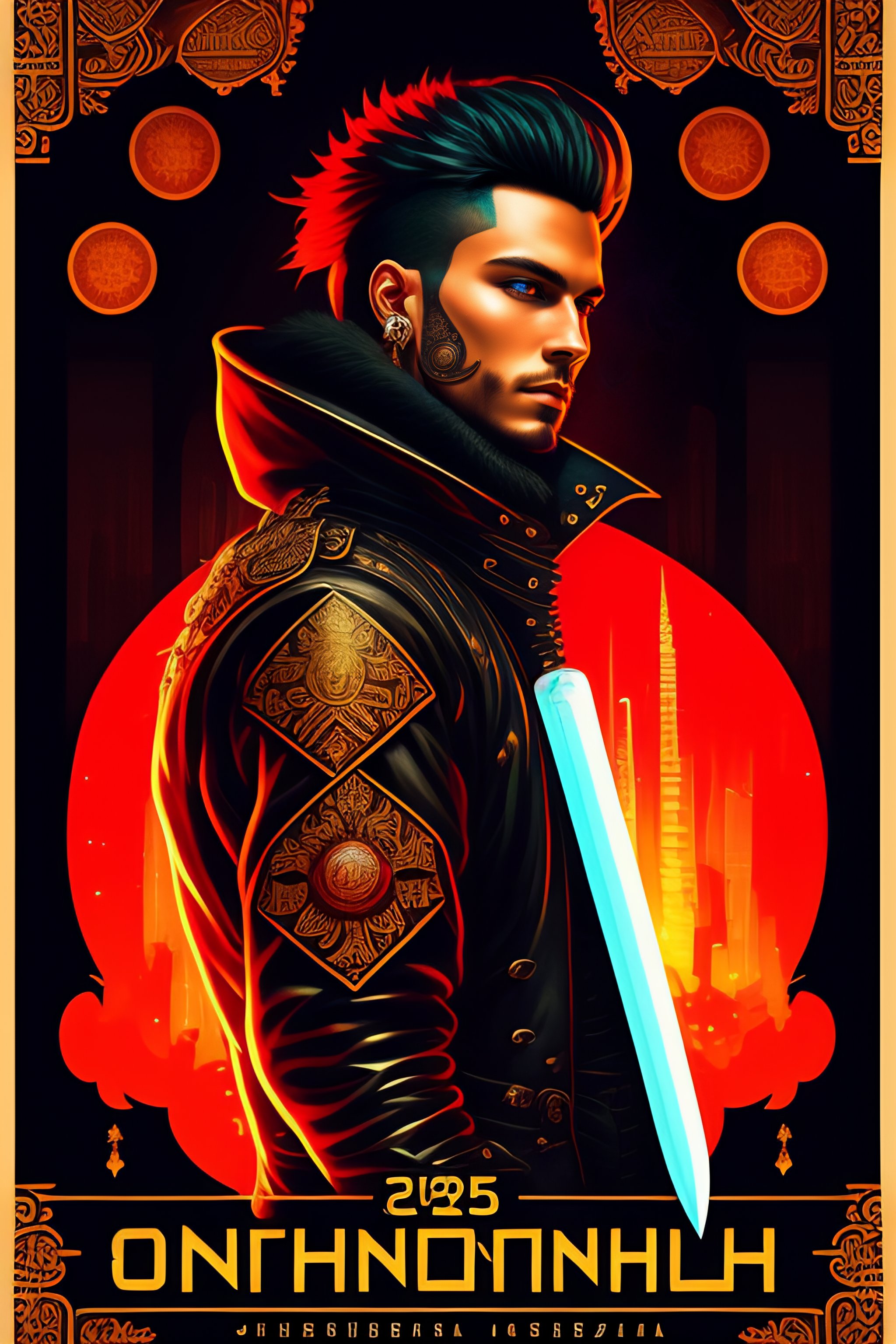 Lexica - Spanish, nordico, cyberpunk vintage 1820s magazine cover ...