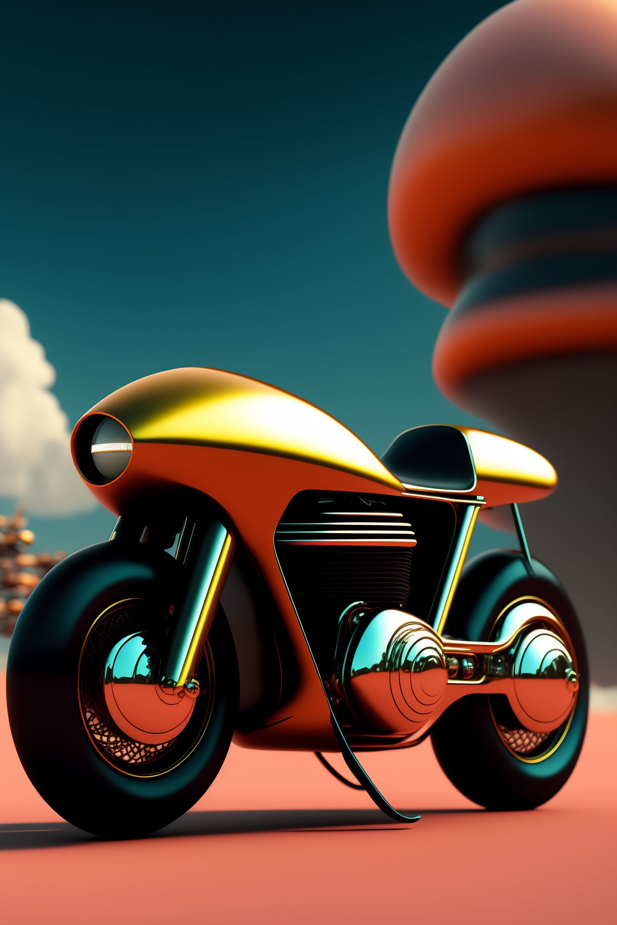 Lexica - Ultra retrofuturistX-treme GN64 motorcycle Designed by ...