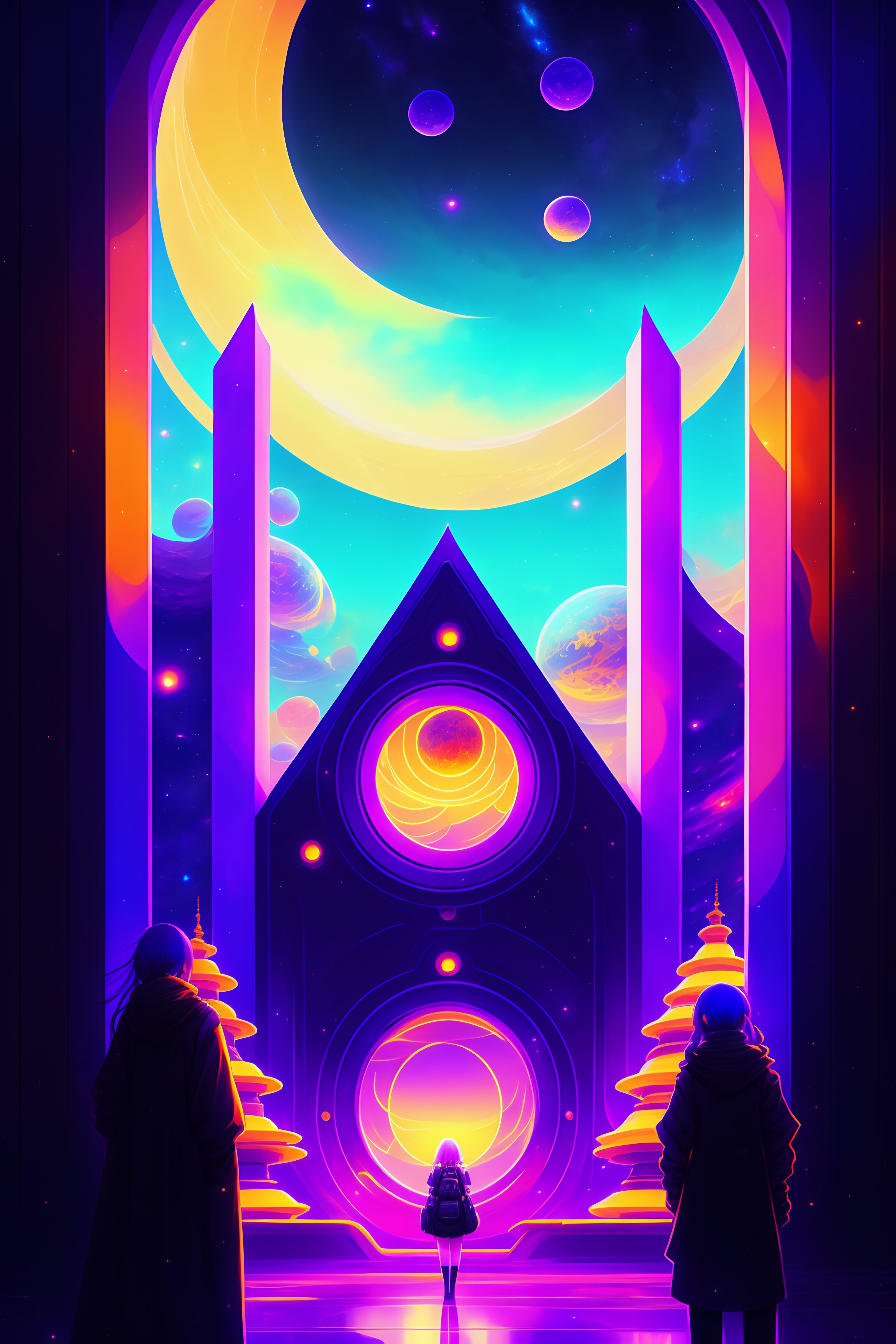 Lexica - Albedo from overlord mamimi samejima psychedelic background ...