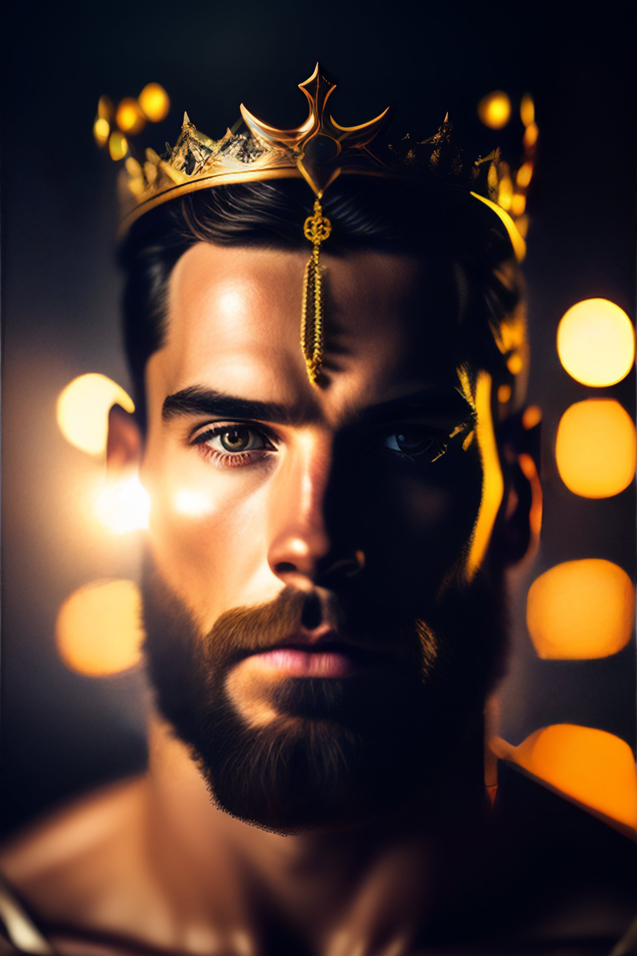 Lexica - Jesus, king, crown of thorns, realistic photography, shining ...