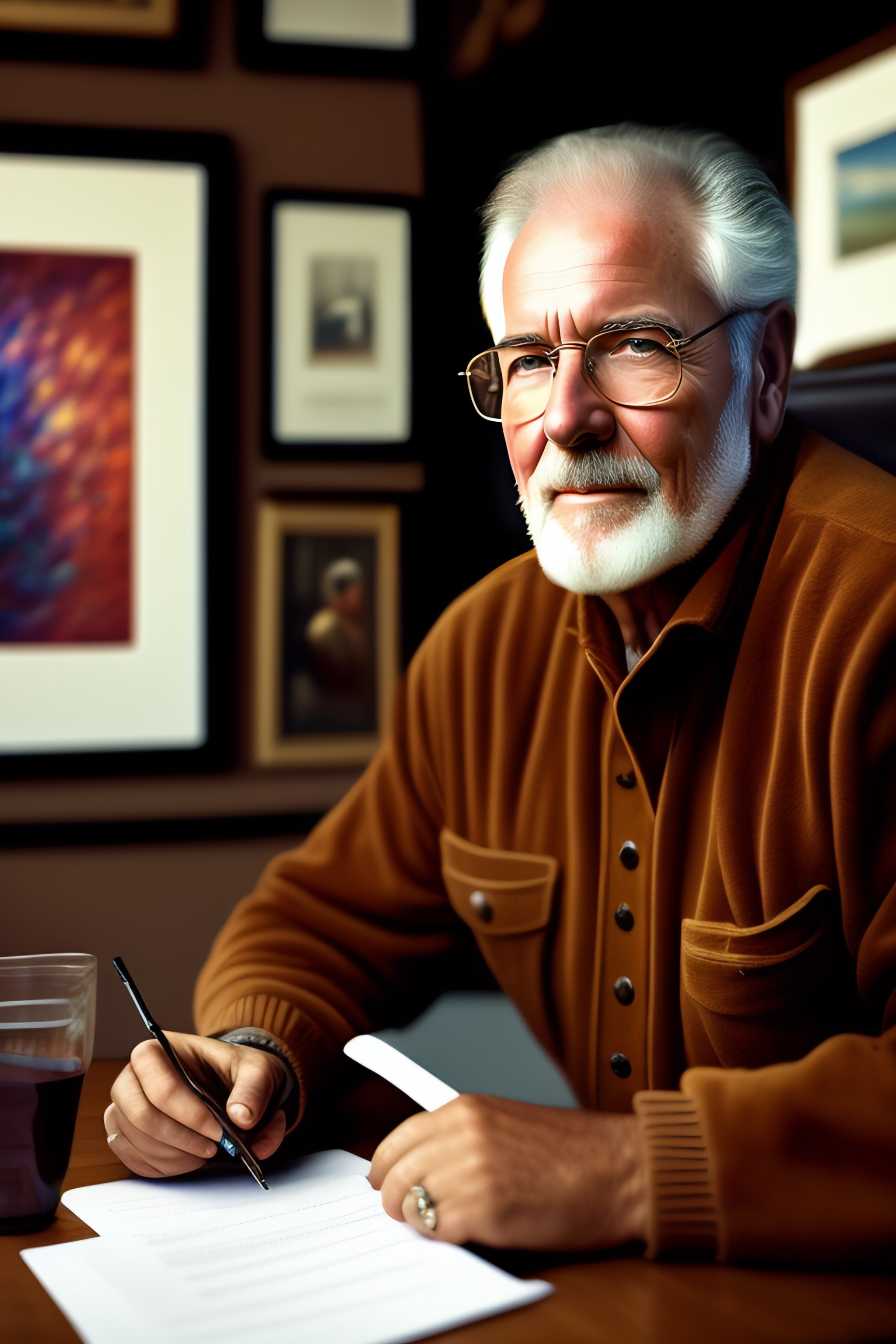 Lexica - An artistic smalltown male writer over 55