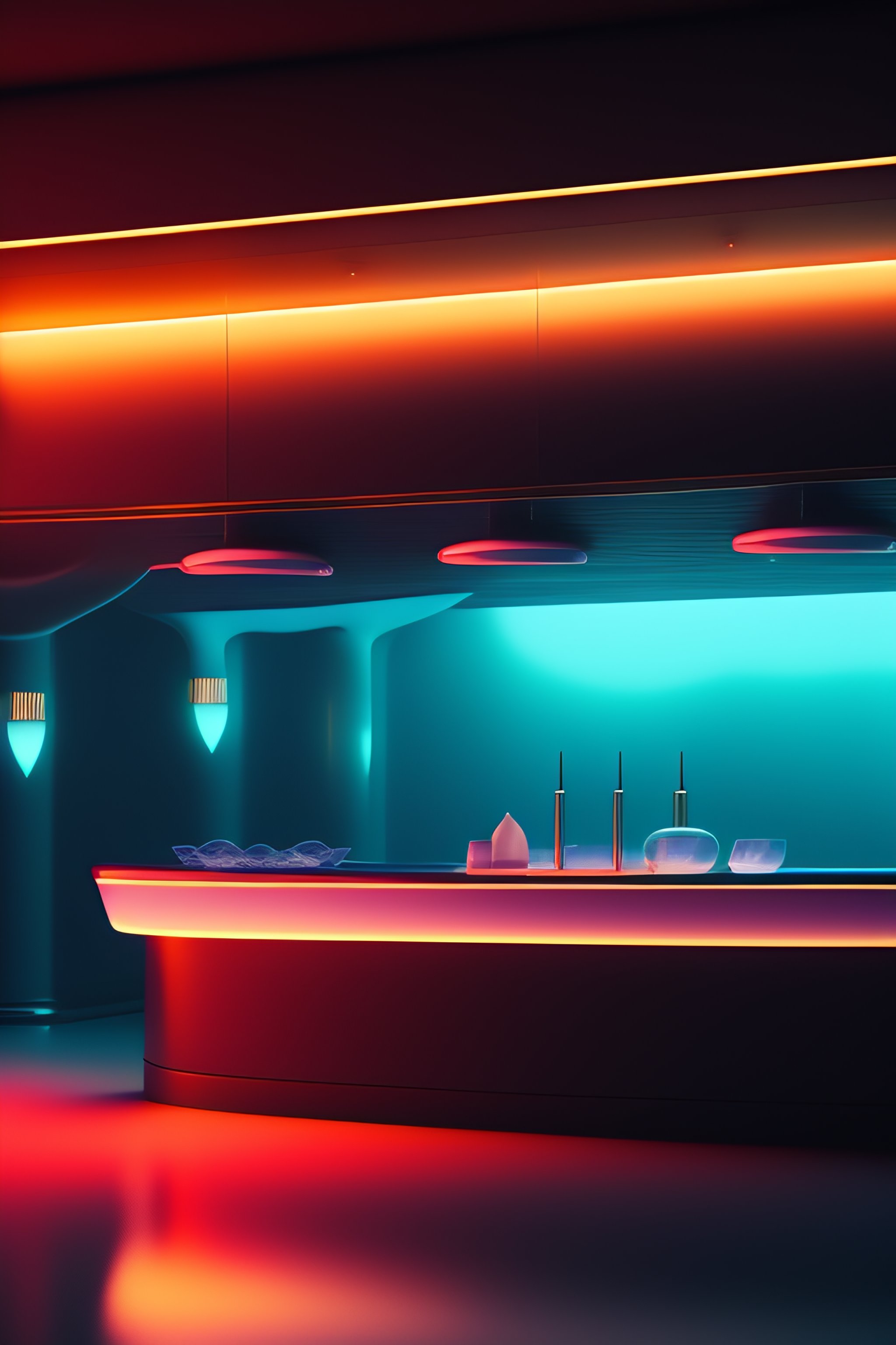 Lexica - A beautiful, sharp focus, clean lines. the interior of an art ...