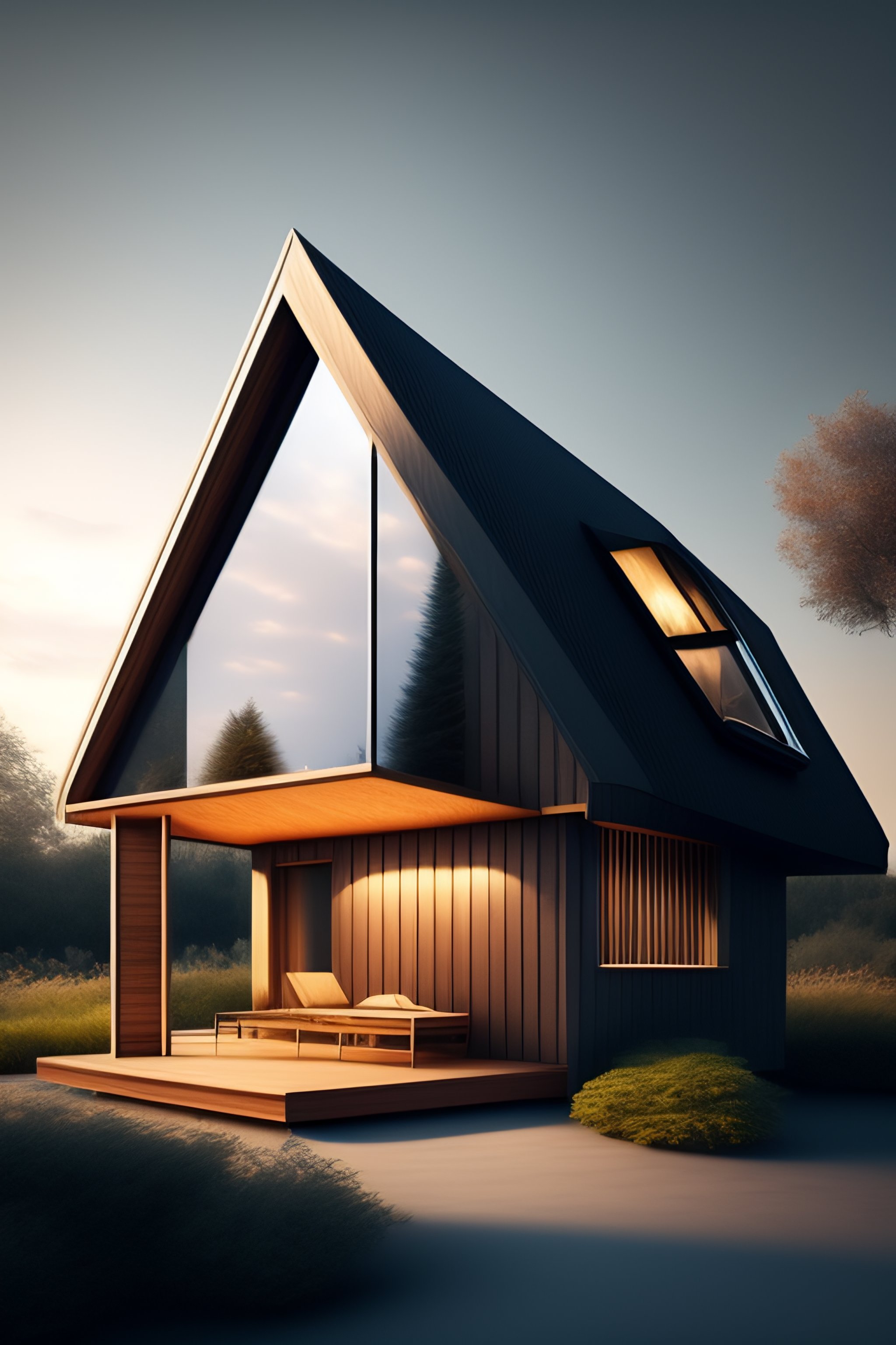 Lexica - House-shape house , gabled roof