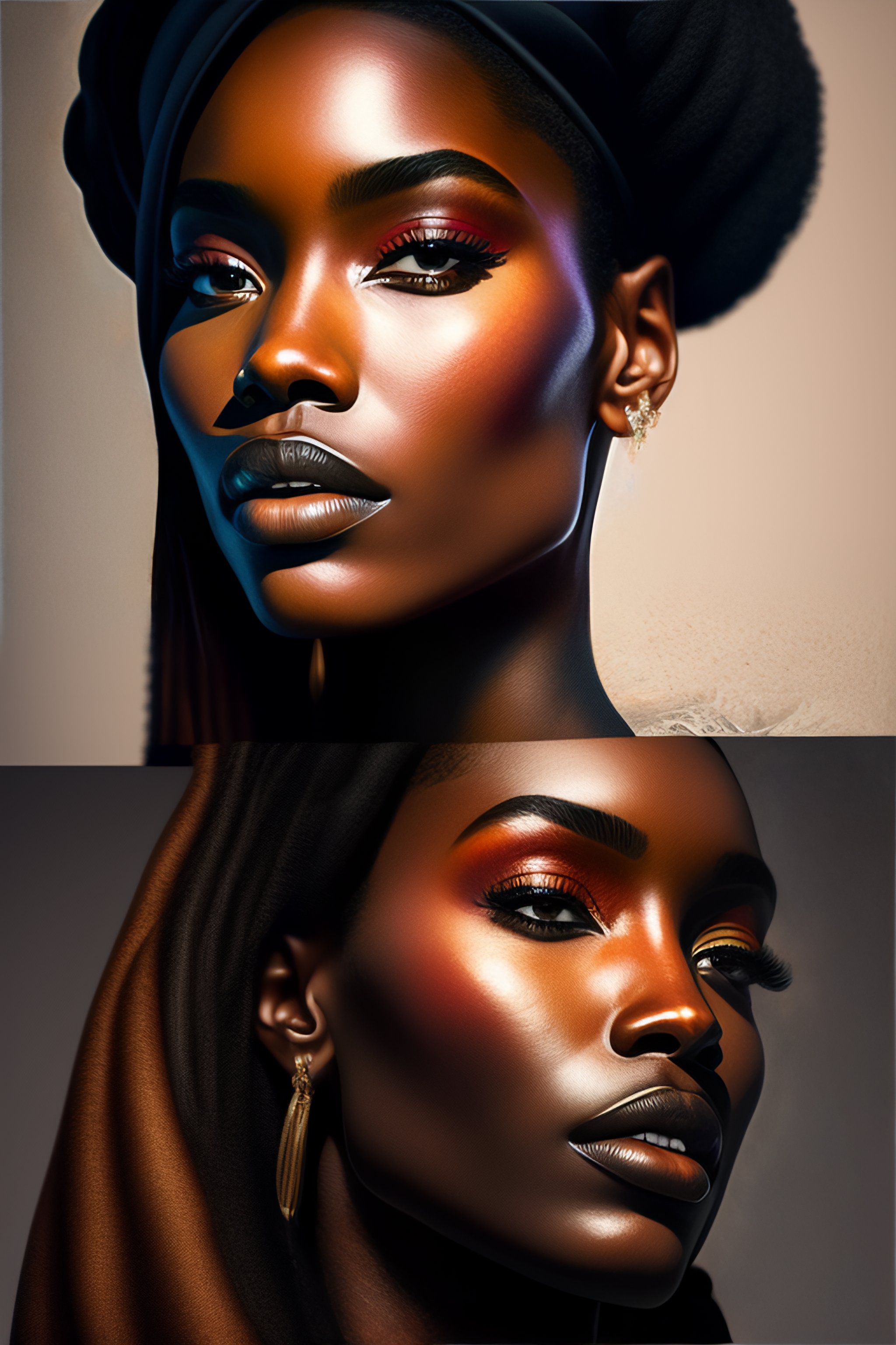 Lexica - The sharpest detail, portrait, black skin, photorealistic, 4k