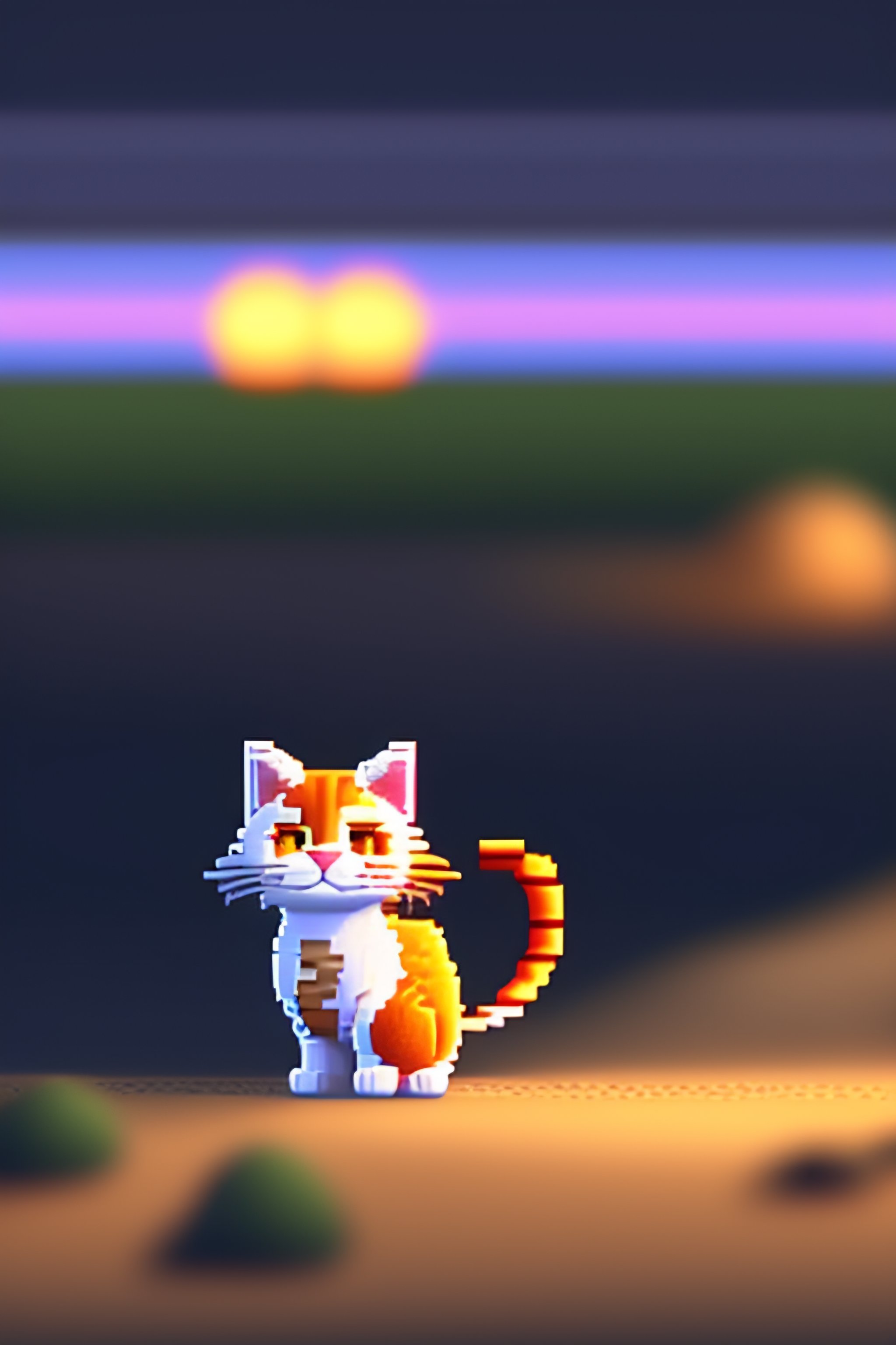 Lexica - A 2d 32-bit pixel cat character walking