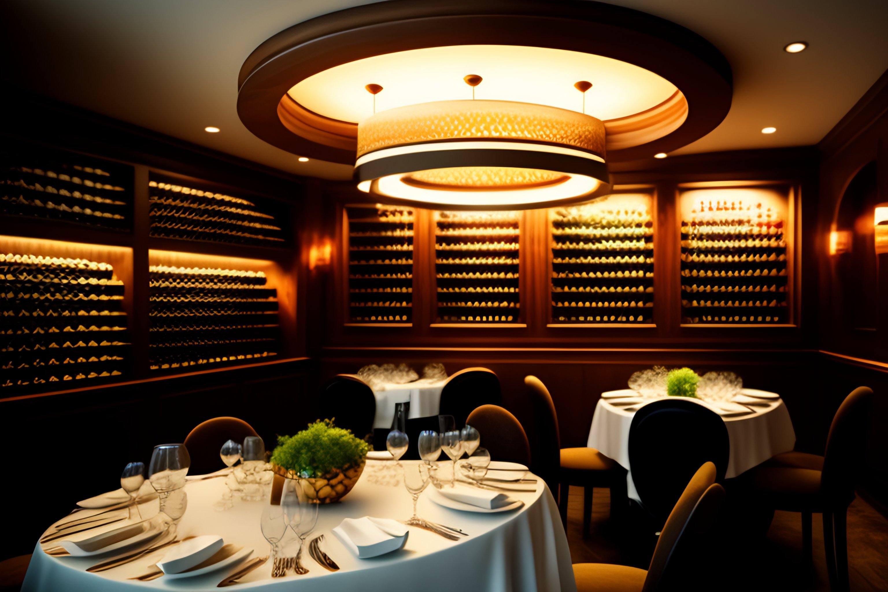 Lexica - Restaurant design::5, wine room, grape wine wall plants::4 ...