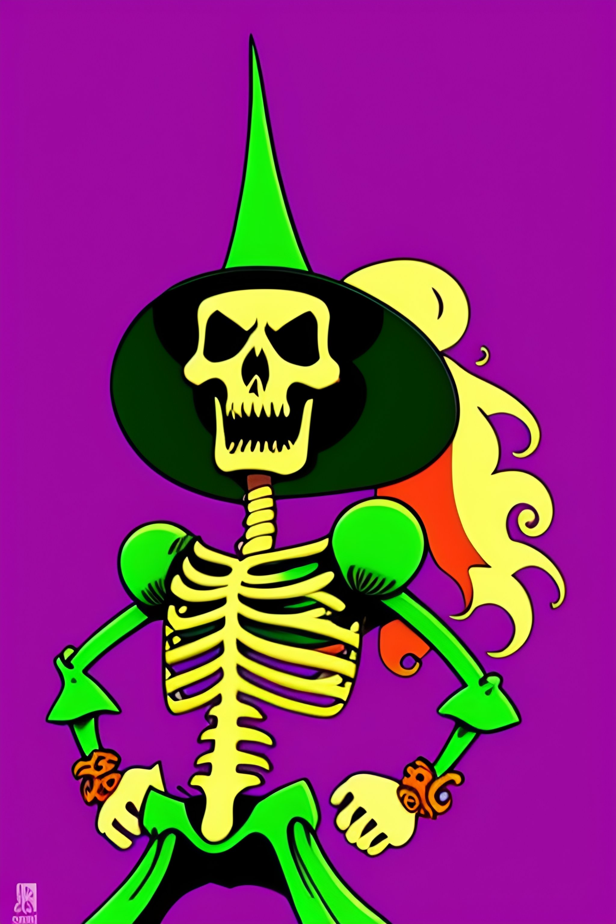 Lexica - Lord Hater skeleton from cartoon wander over yonder