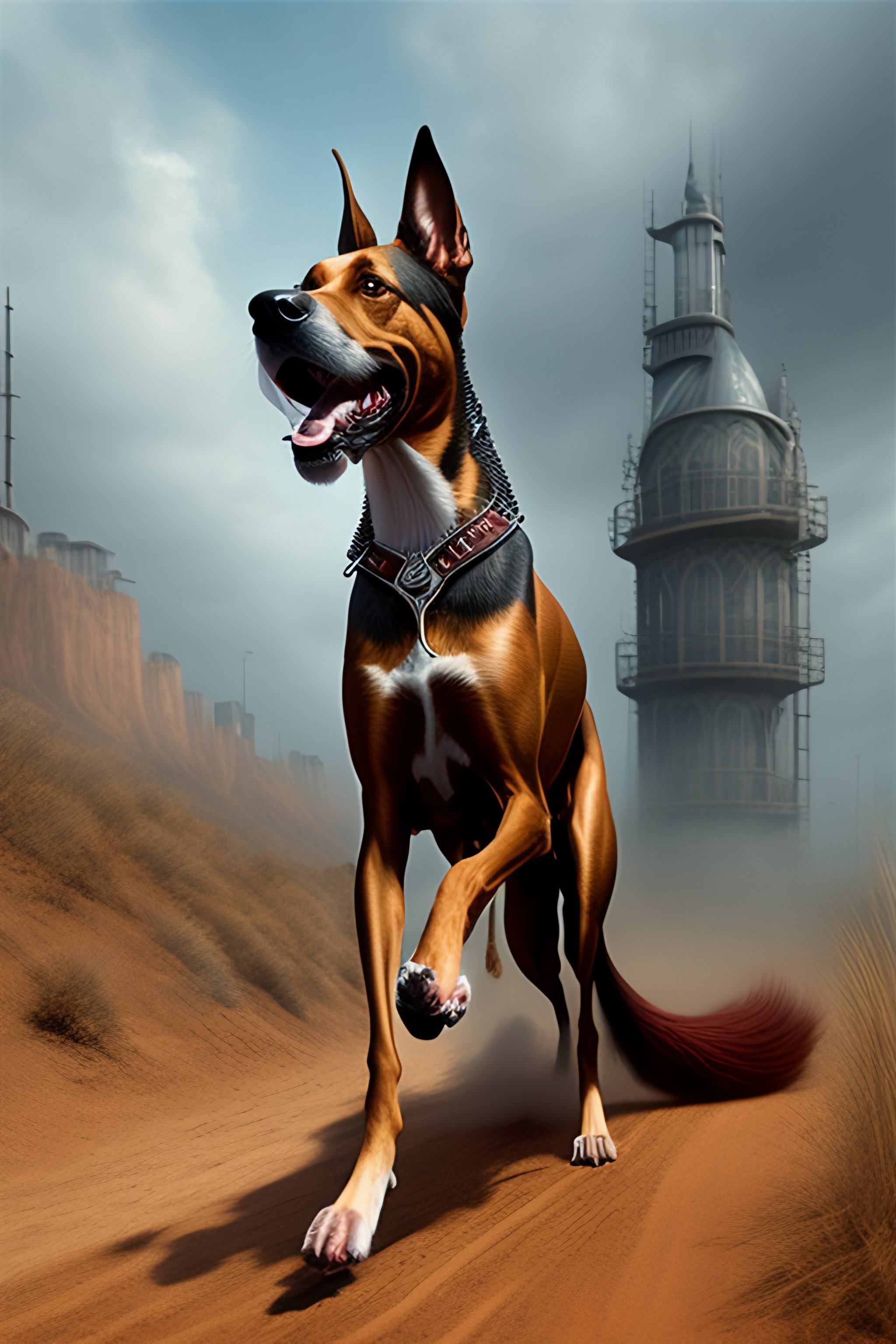 Lexica - Steeple chase scene portrait of Official Race Entry Rabid ...