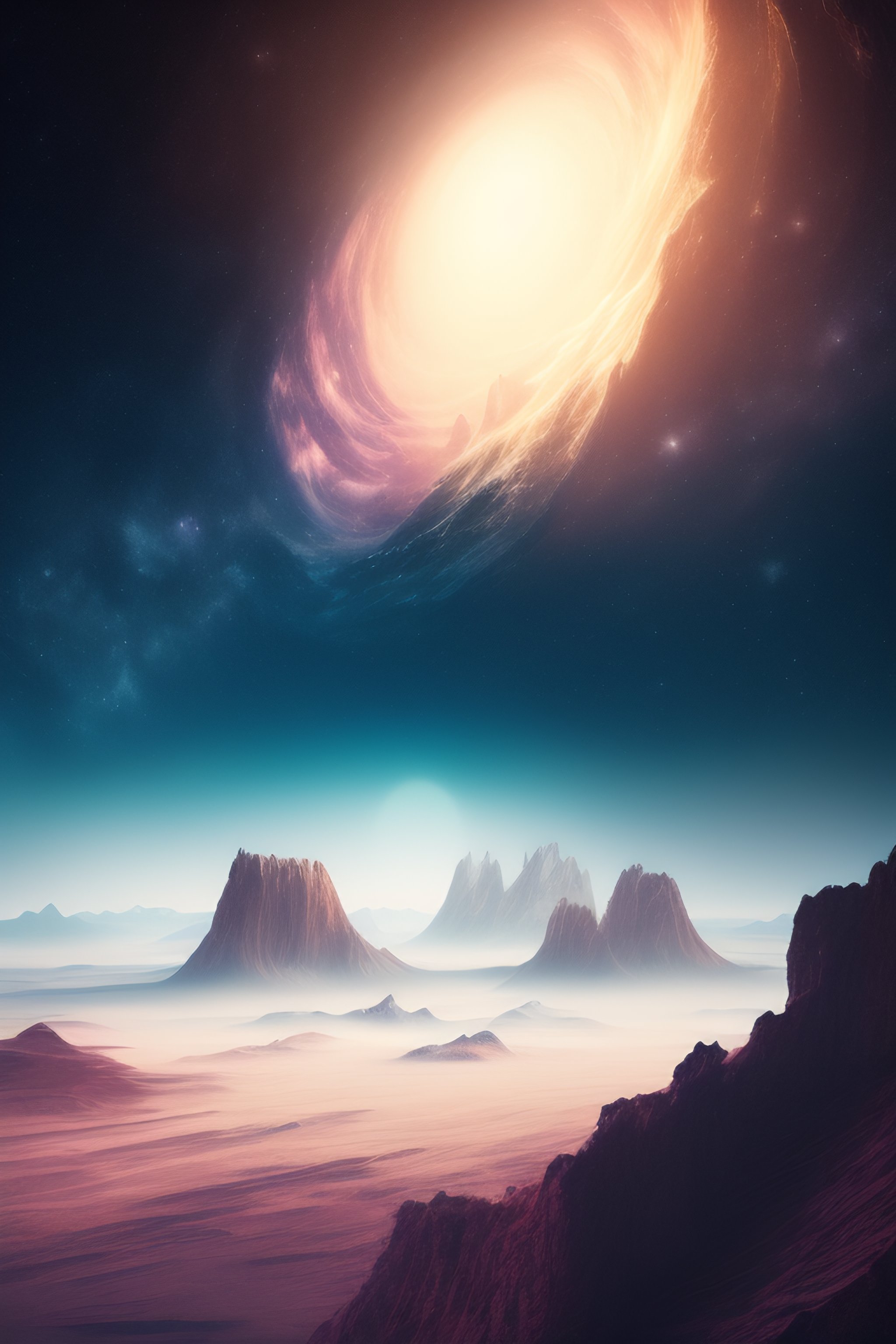 Lexica - Background image of space with a few stars