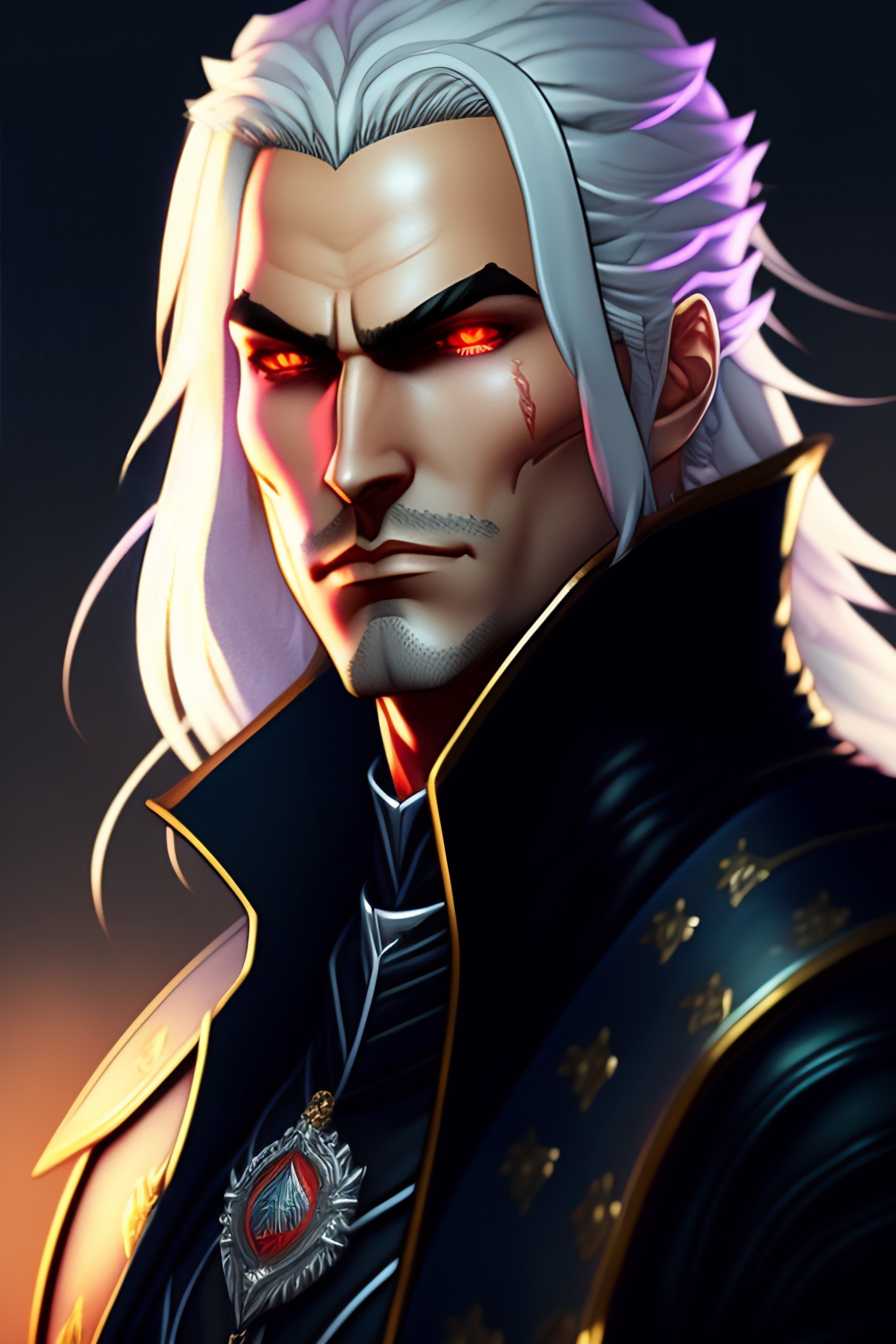 Lexica - Geralt of rivia as a phantom thief, anime style