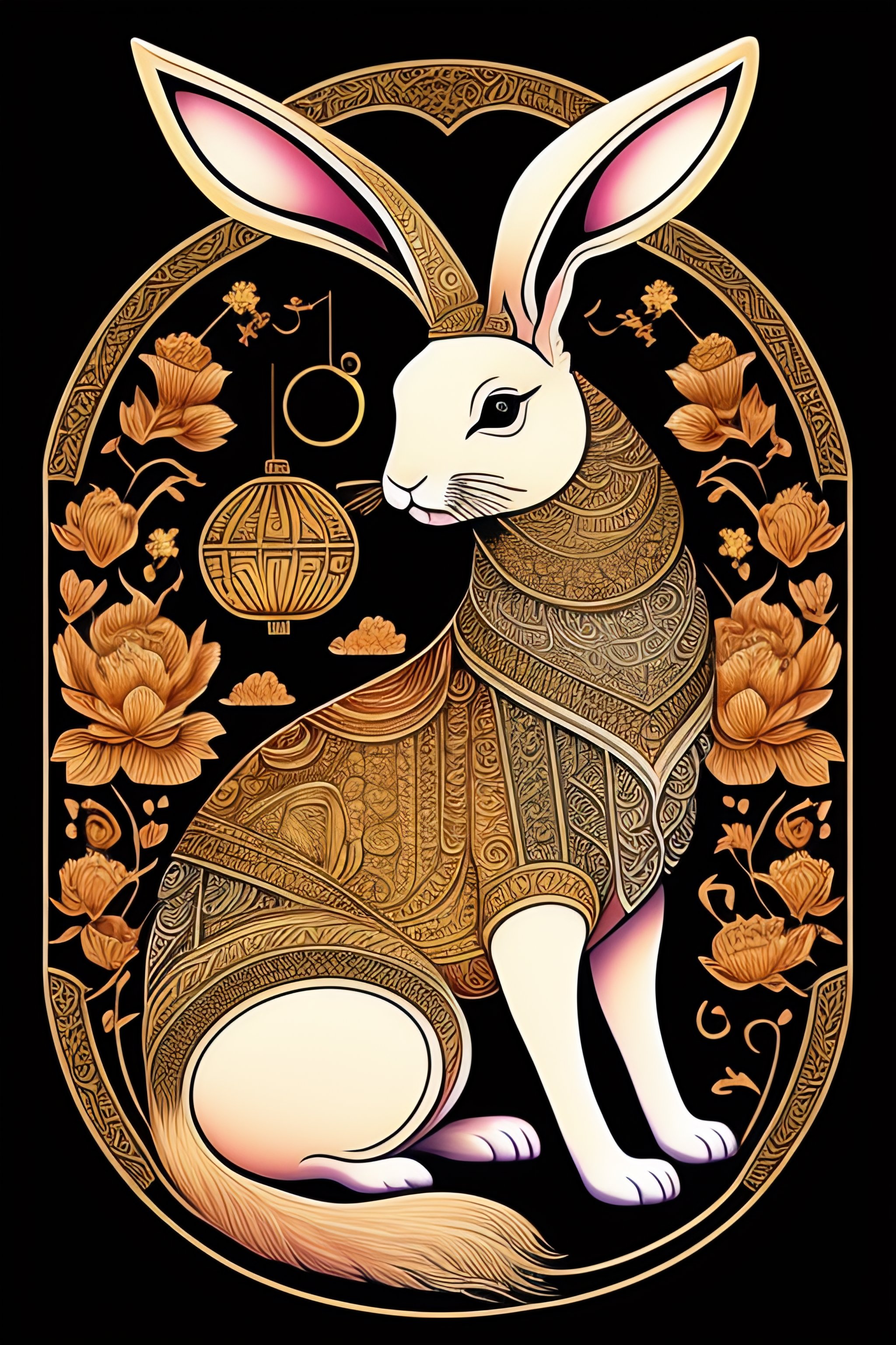 Lexica - Year of the rabbit, Chinese astrology, tarot card, line ...
