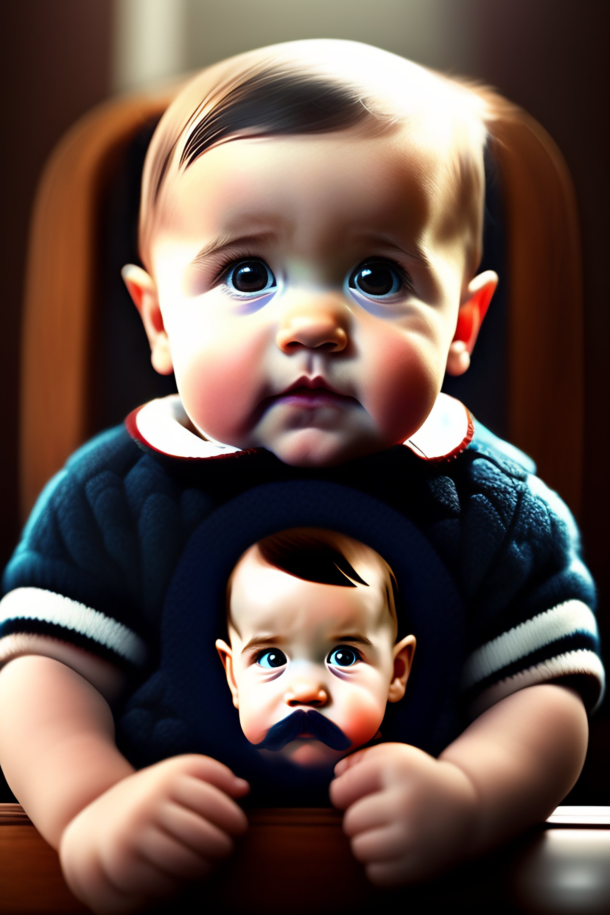 Lexica - Baby Hitler with a mustache