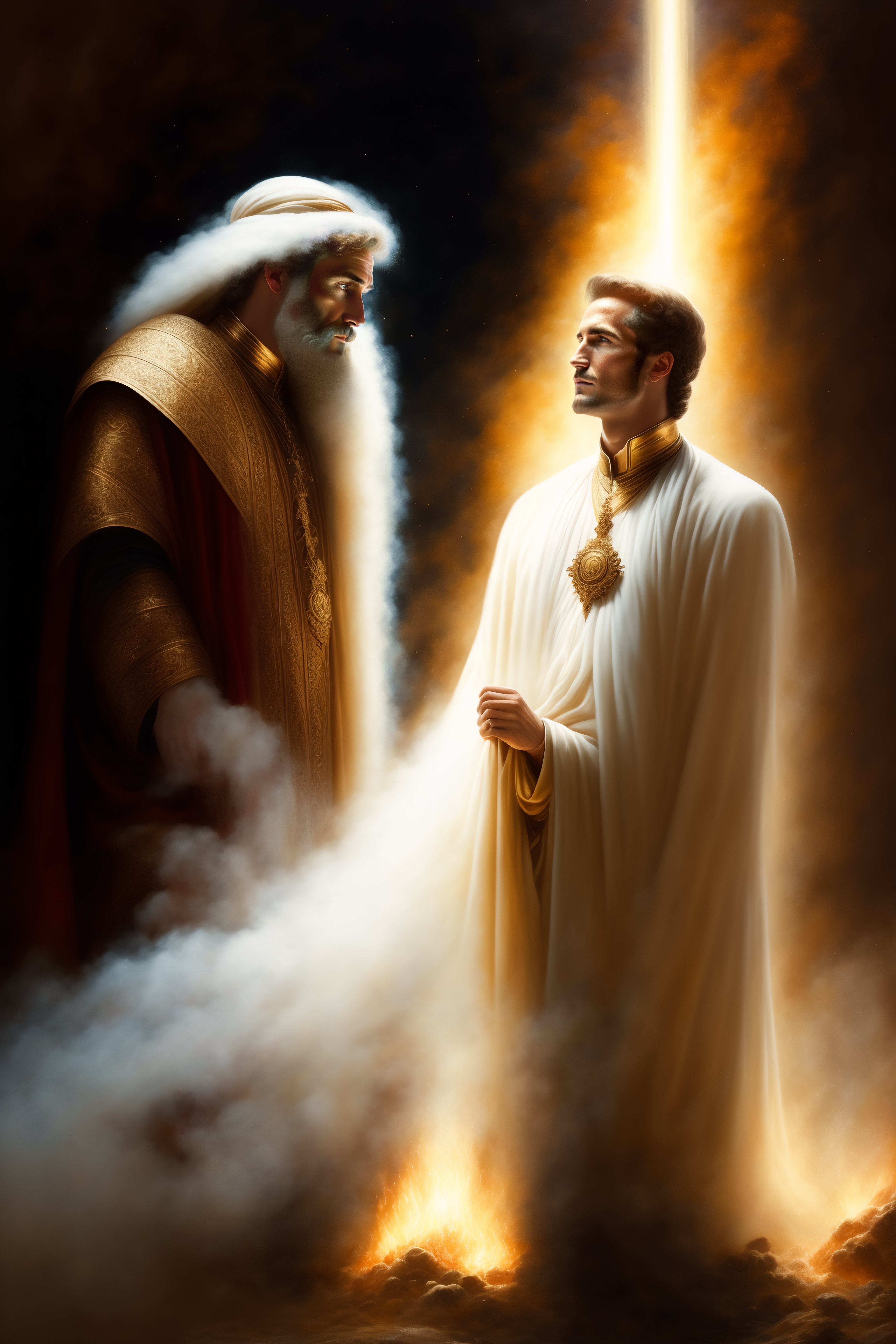 Lexica - White man turns into god