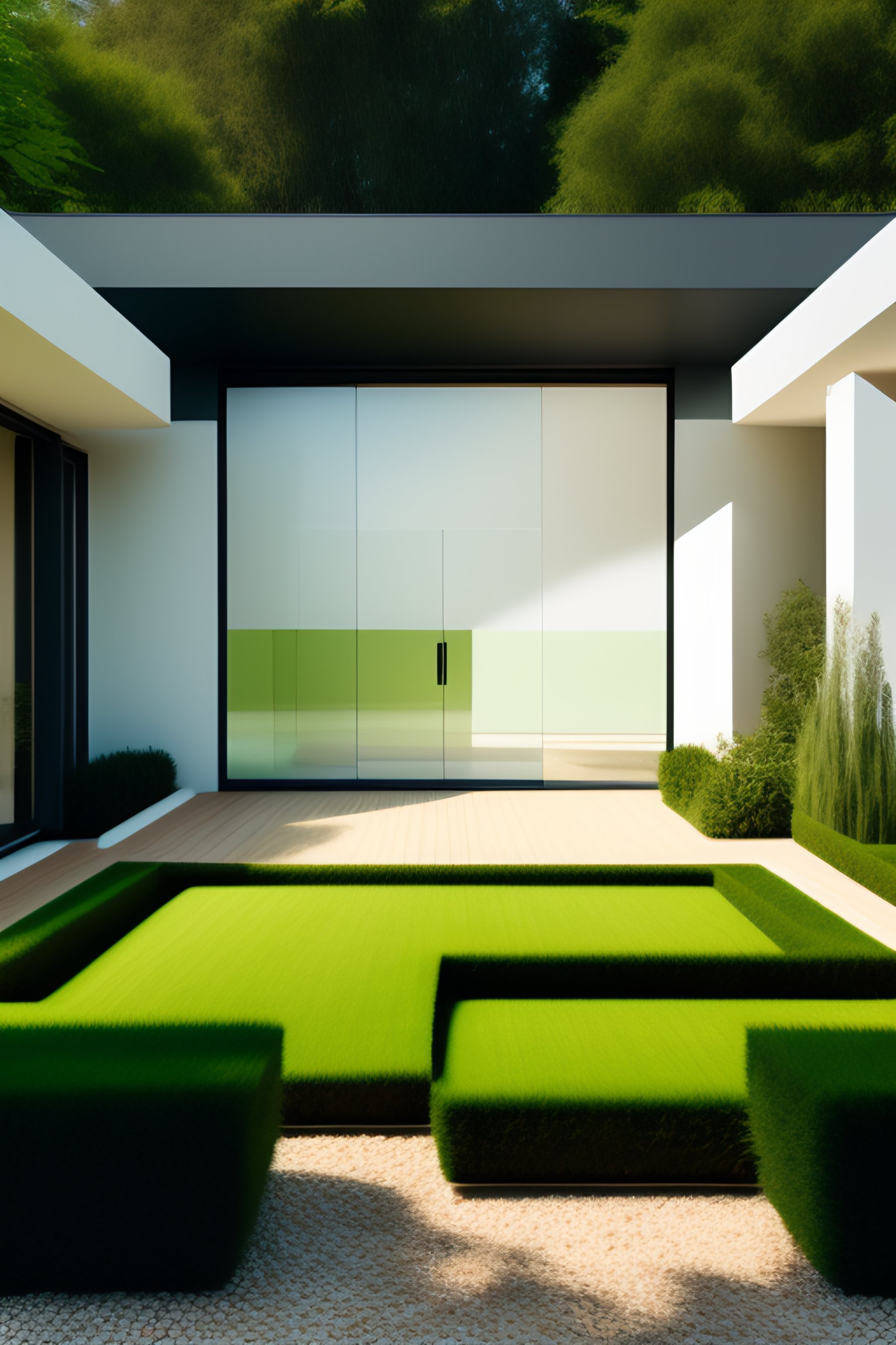 Lexica - Potrait photos gardener minimalism garden