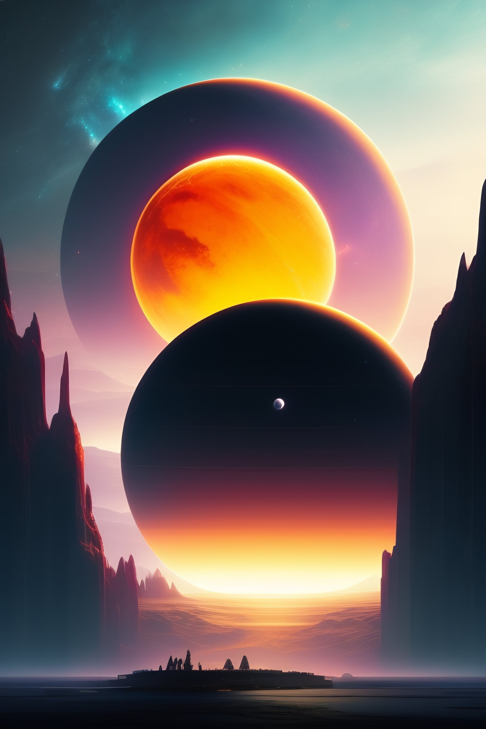 Lexica - A giant space god, looming over a planet, they have an evil ...