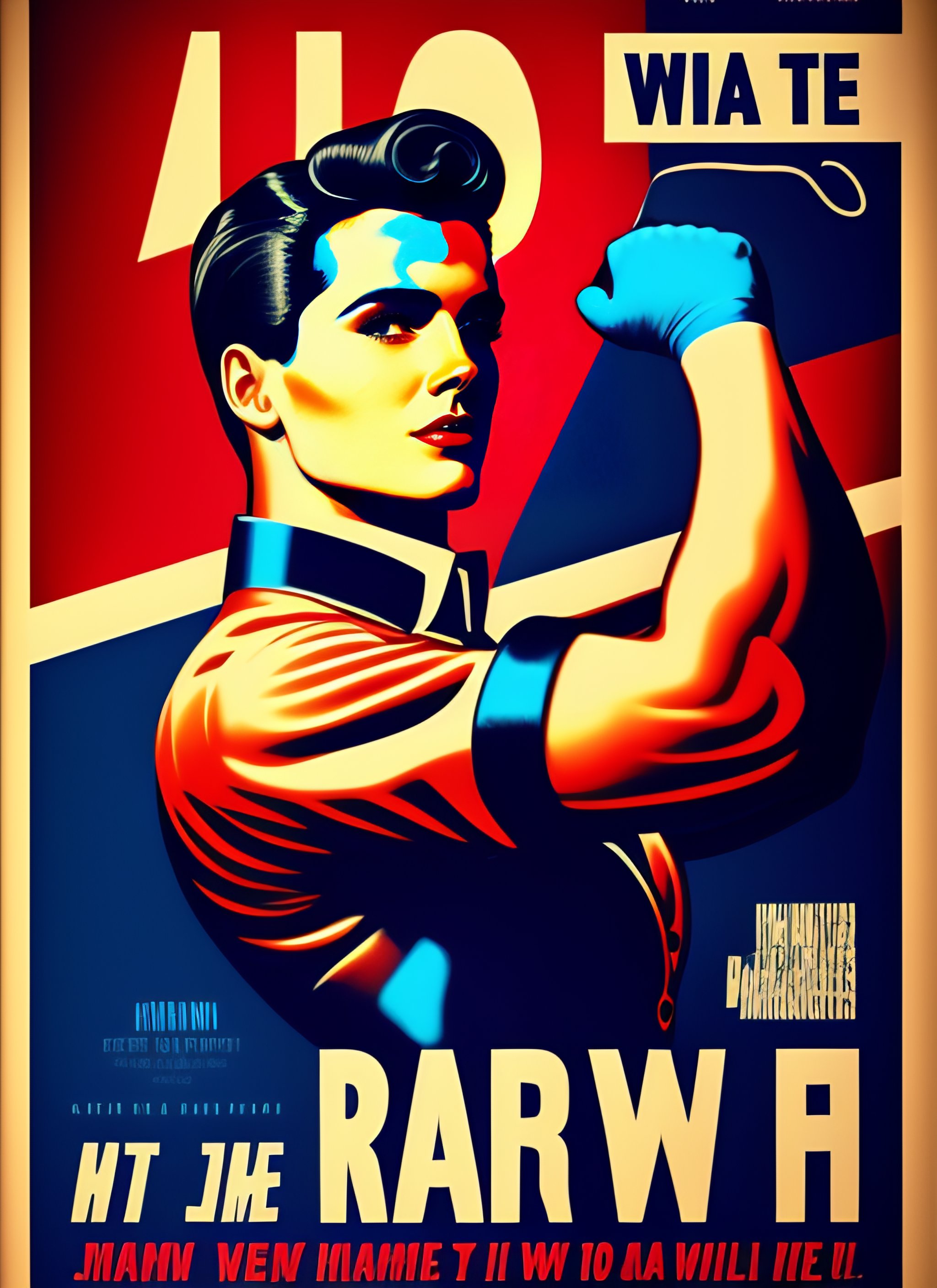 Lexica - A male young man the riveter "We can do it !" poster by John ...