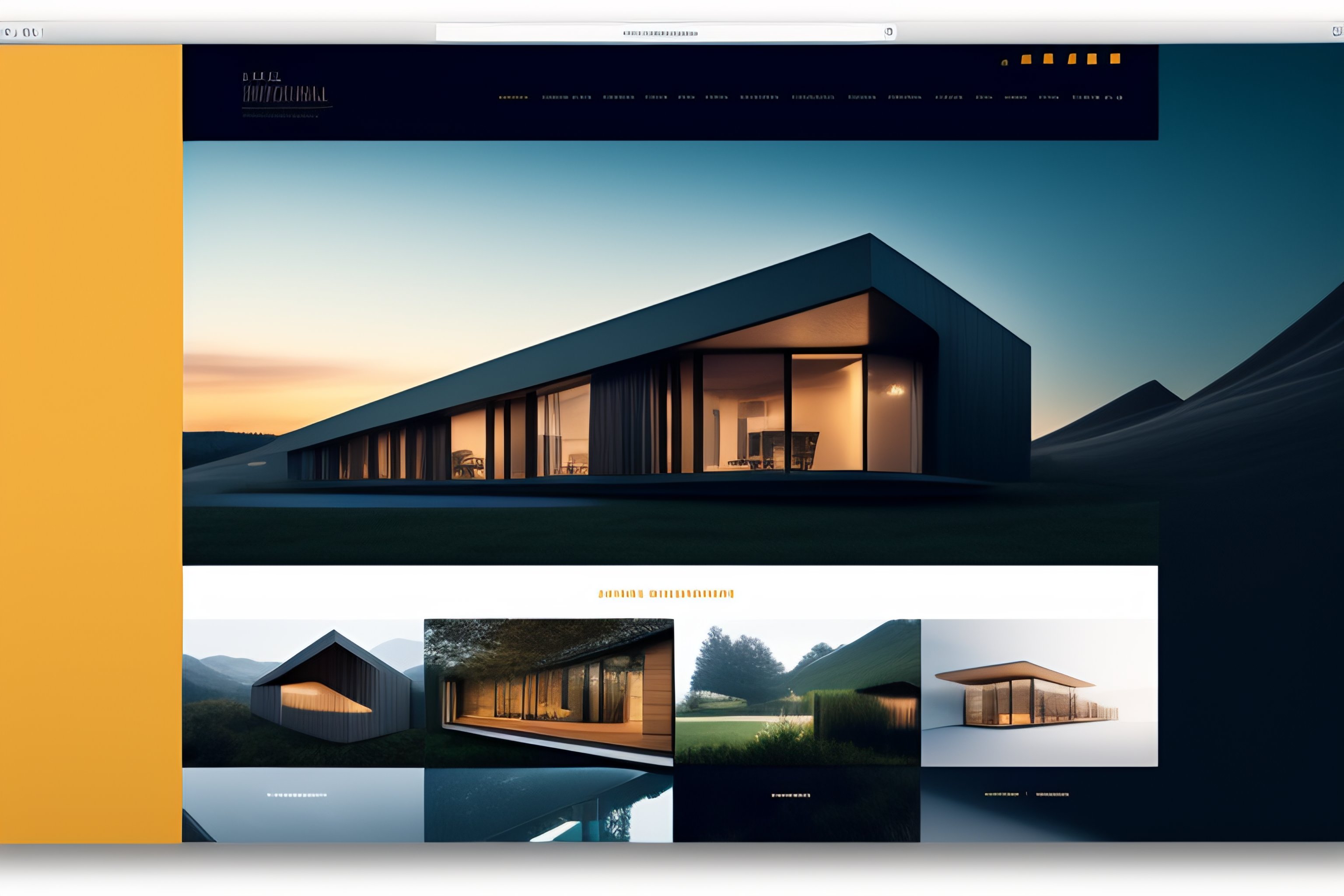 Lexica - Professional minimal architectural website design layout