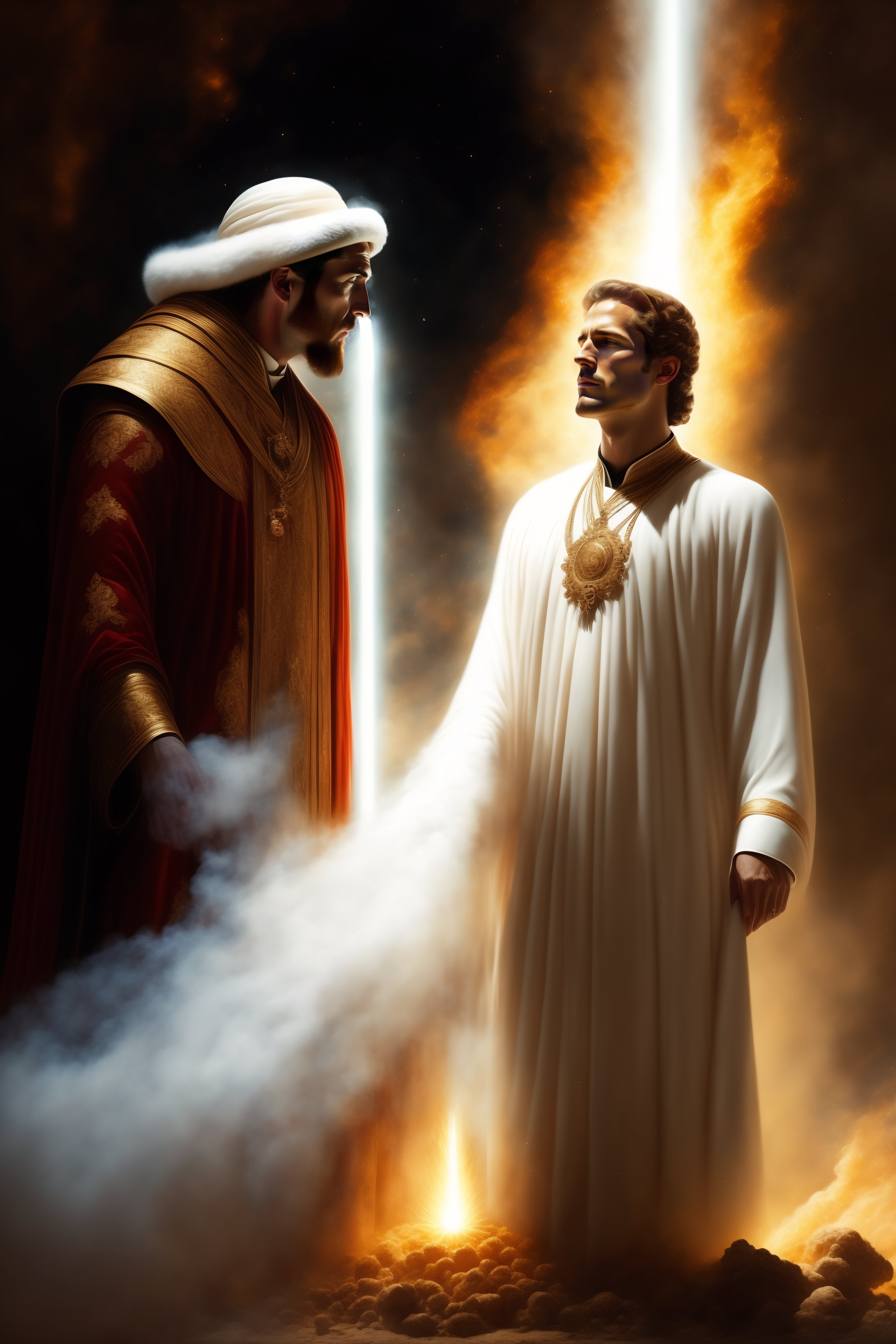 Lexica - White man turns into god