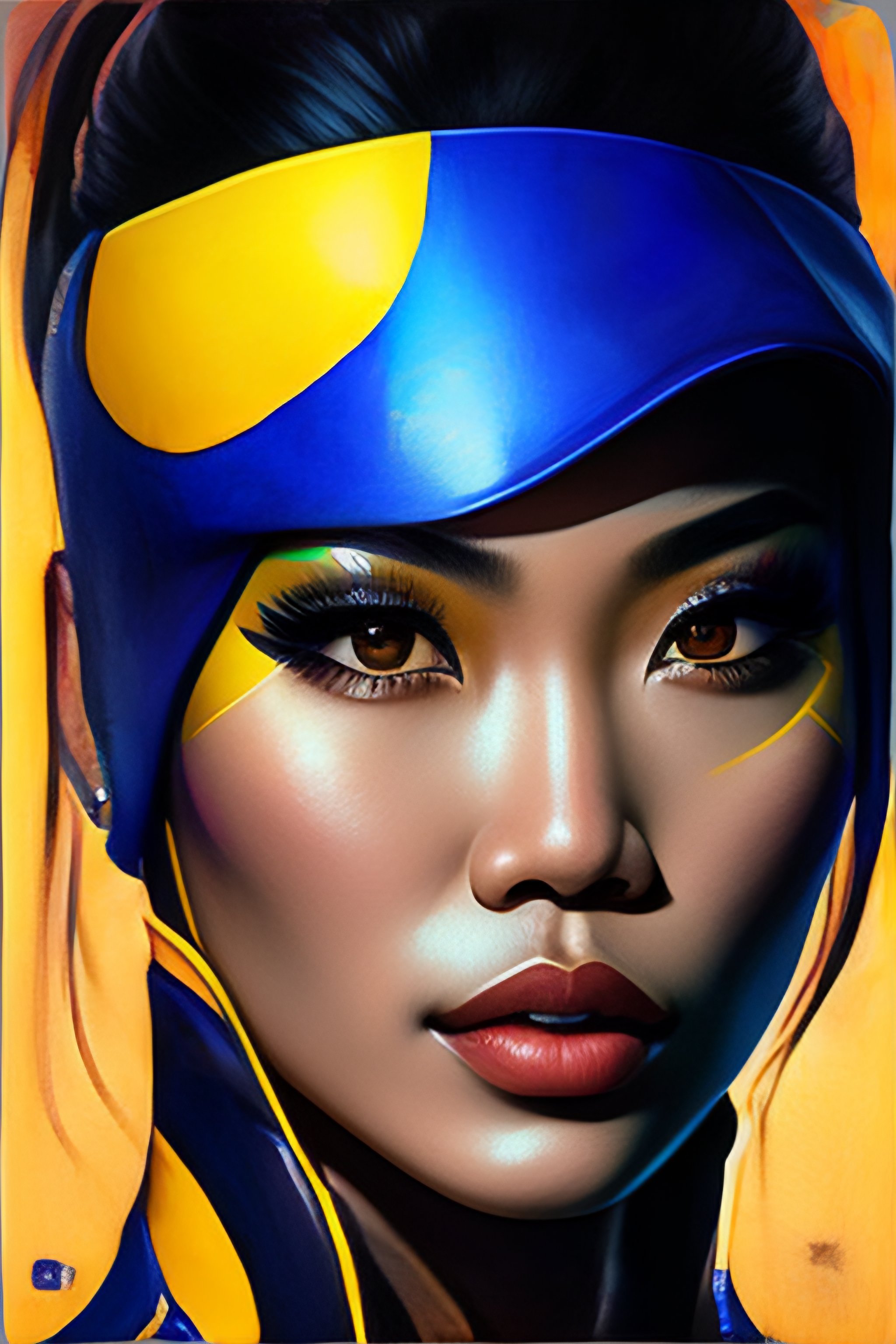 Lexica - A portrait of anime filipino blue and yellow man, face of jodi ...