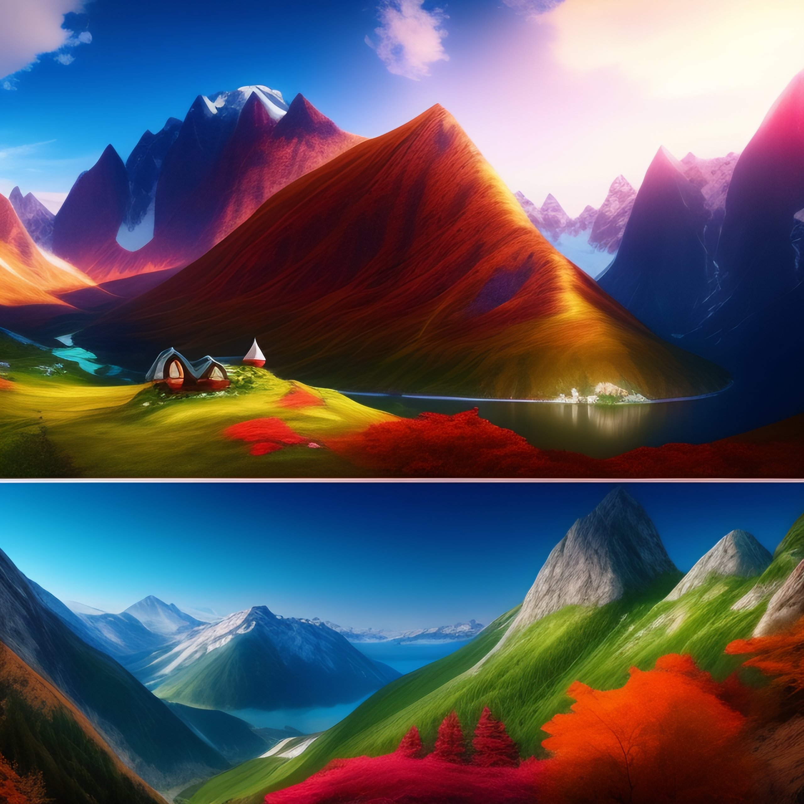 Lexica - Pokemon in the mountain photo, 4k hd photo, sharp photo ...