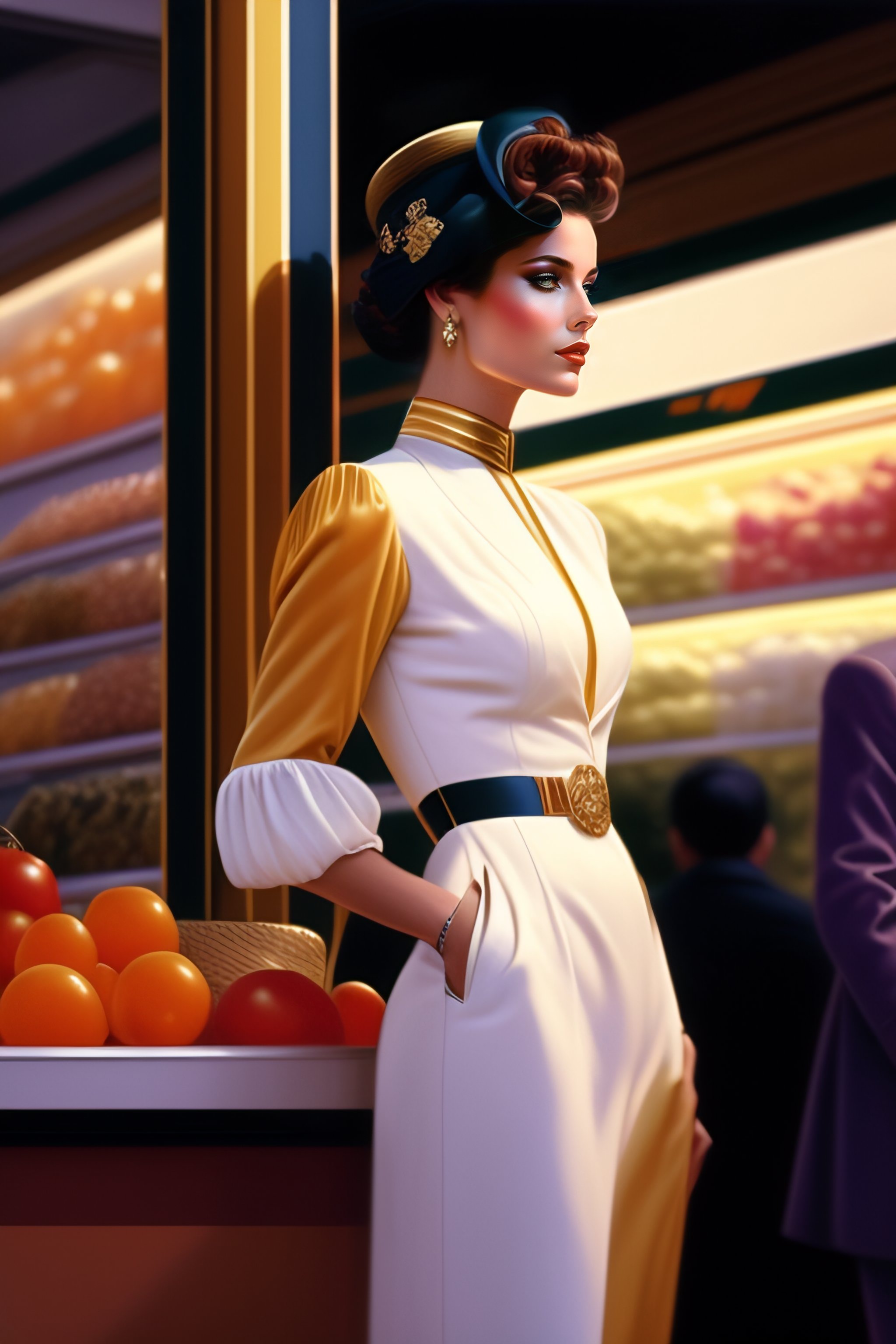 Lexica - "Stylish haute couture outfit in a convenience store 7/11" by ...
