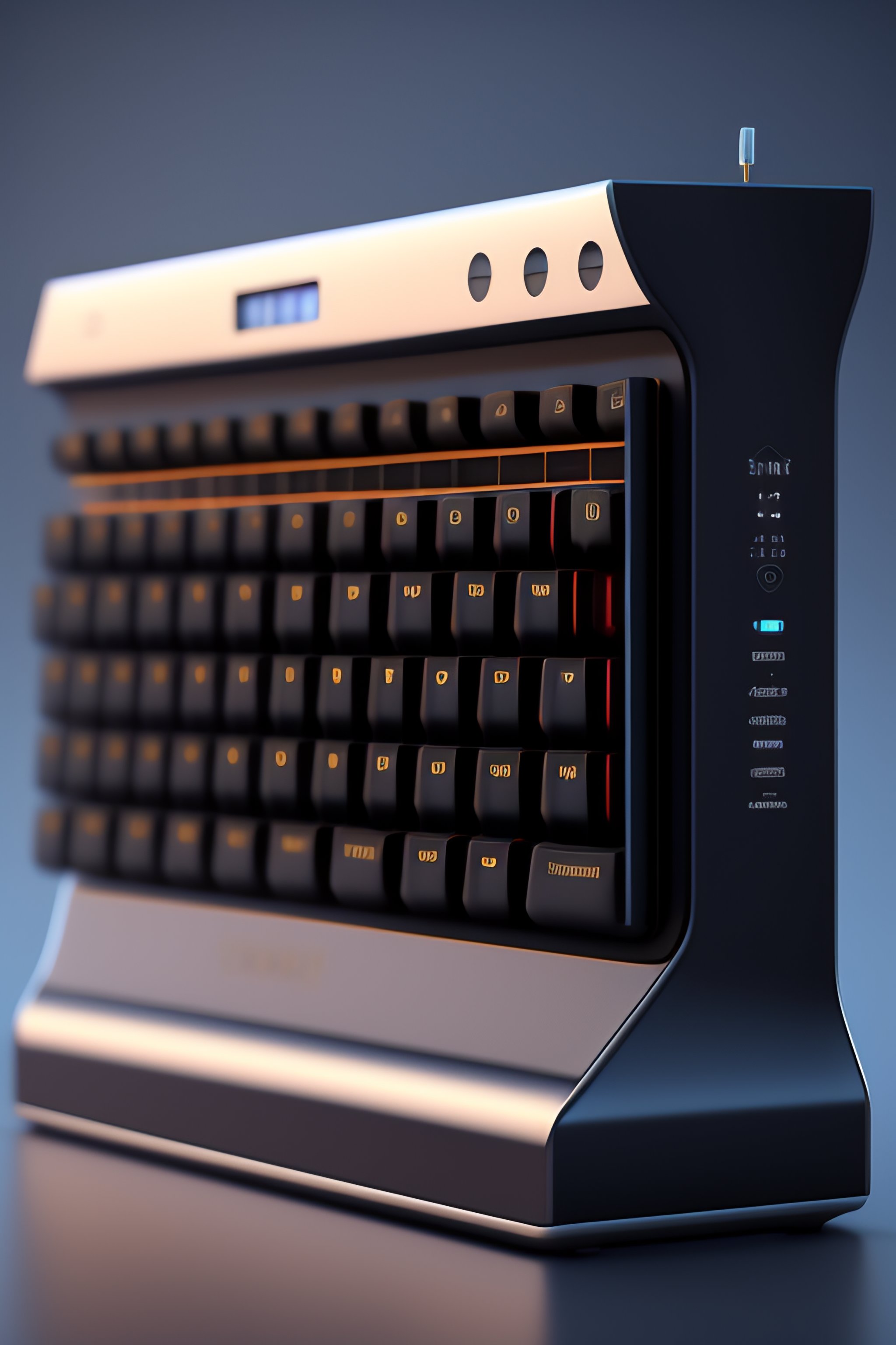 Lexica - A beautiful 3D image of an anthropomorphic computer keyboard ...