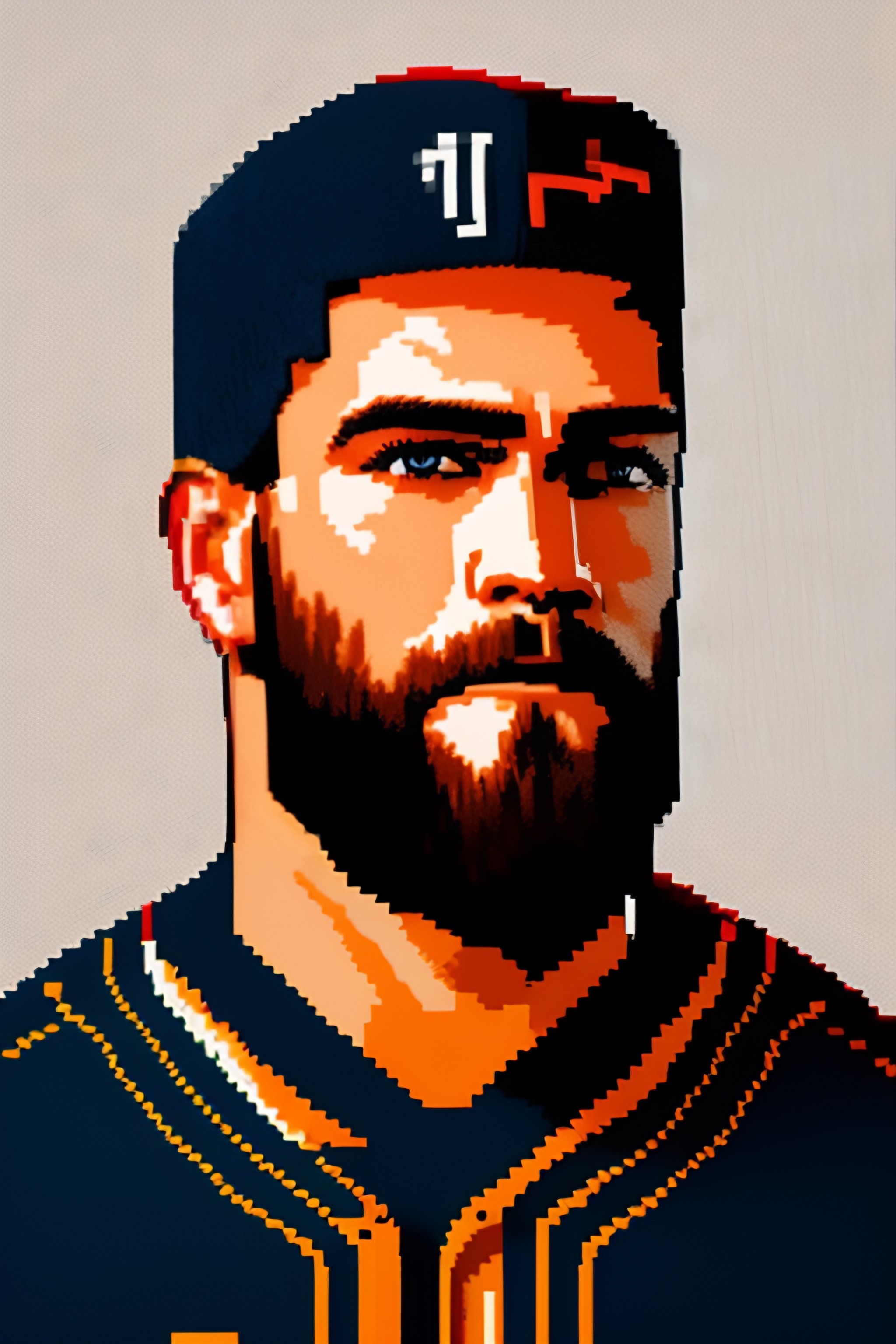 Lexica - Bryce Harper front portrait, 8 bit style