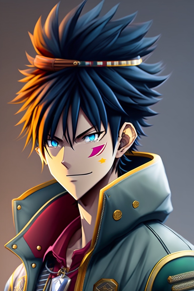 Lexica - Luffy one piece, cyber punk style