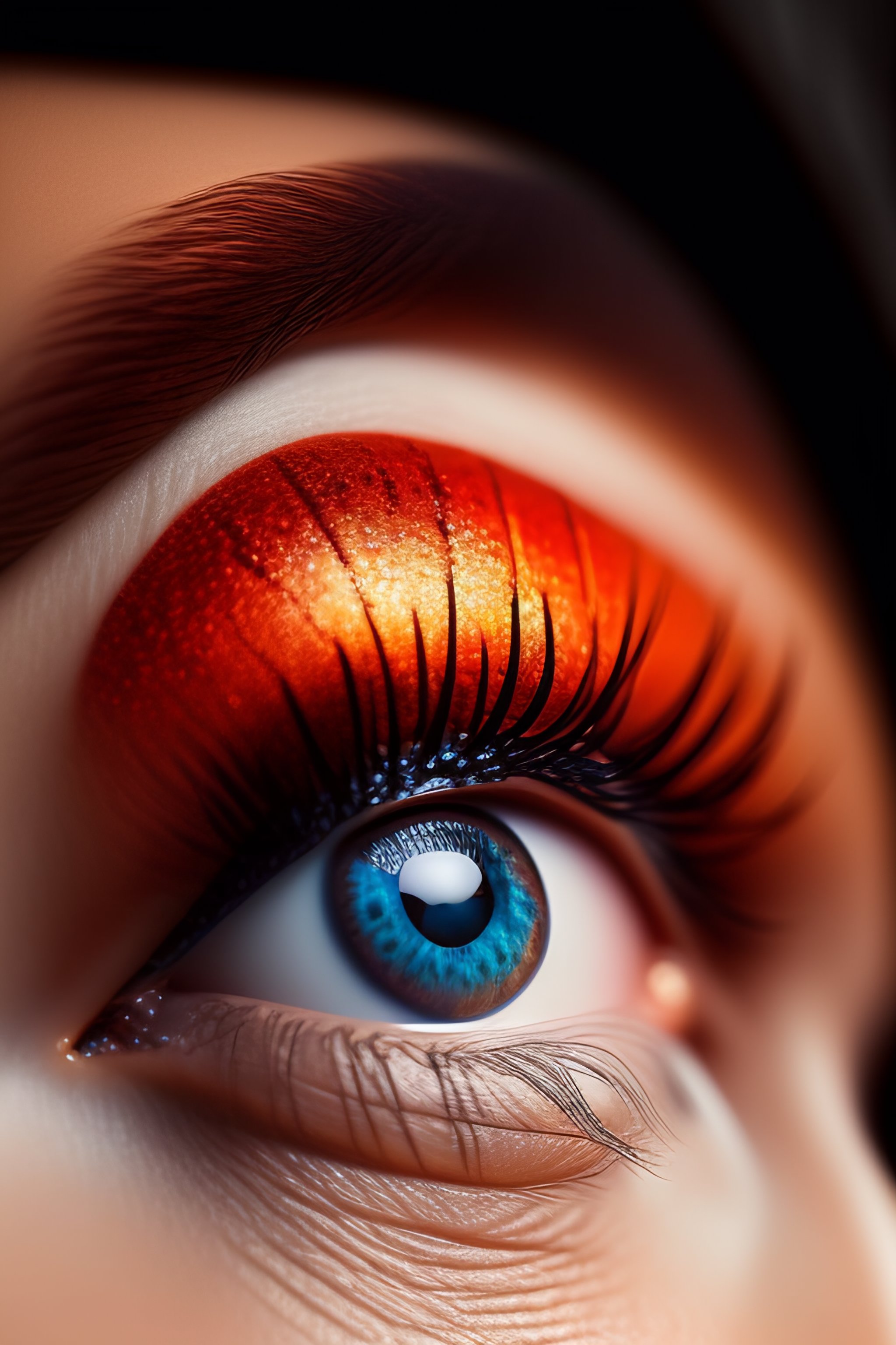 Lexica - Digital art close up beautiful eyes