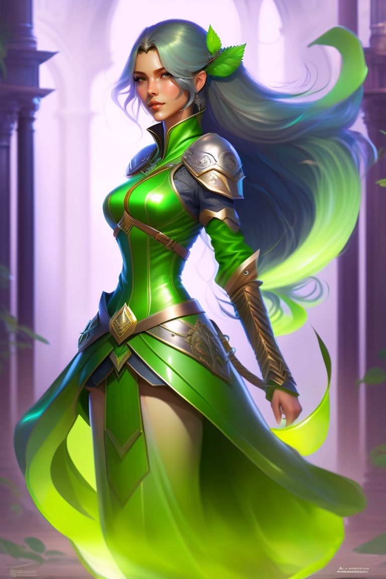 Lexica - Slime girl, medieval adventurer, made out of slime ...