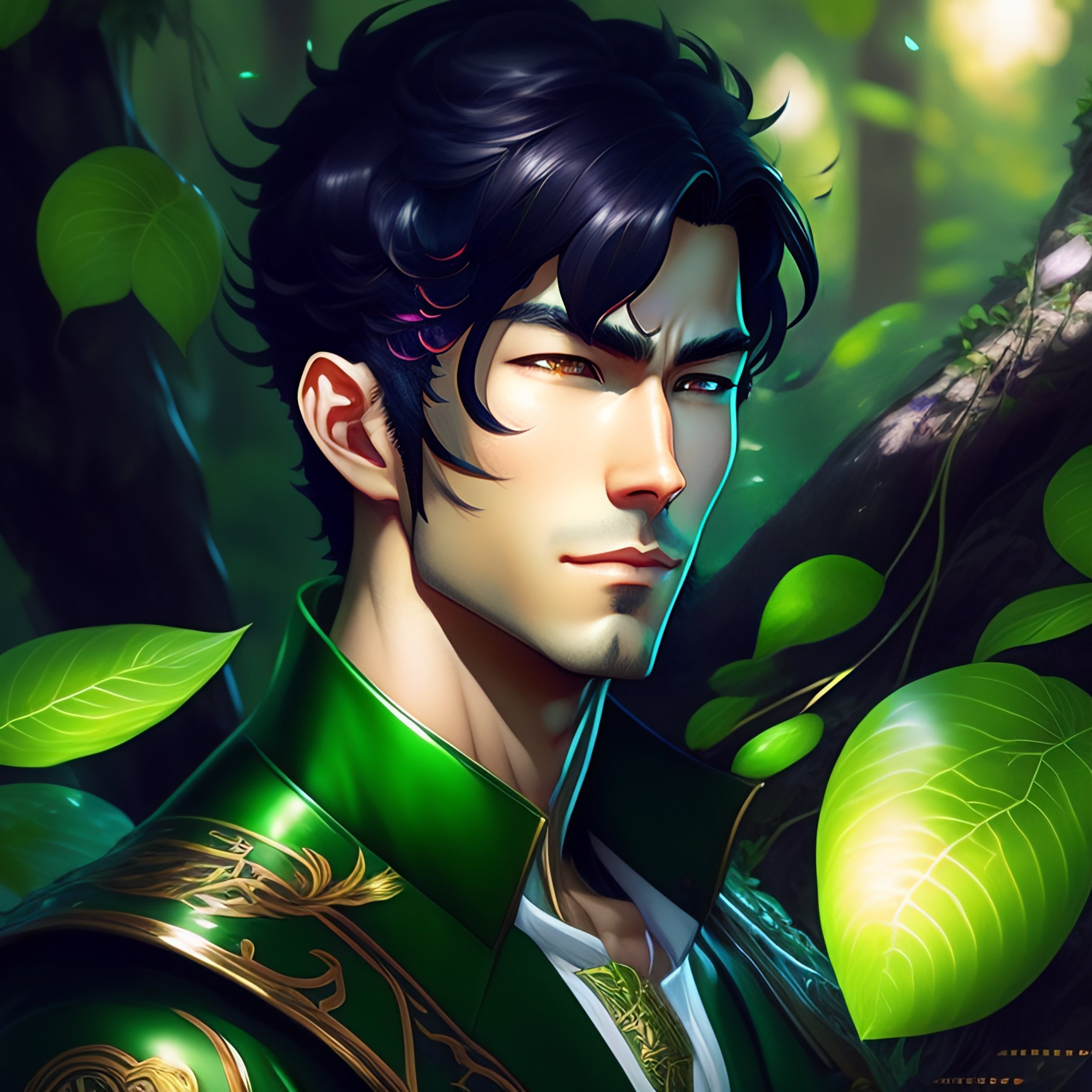 Lexica - Anime key visual of a 30yo developer man, side swept crew cut ...