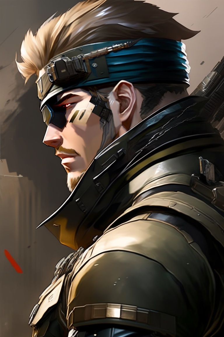 Lexica - Solid Snake from Metal Gear Solid, portrayed in the iconic ...