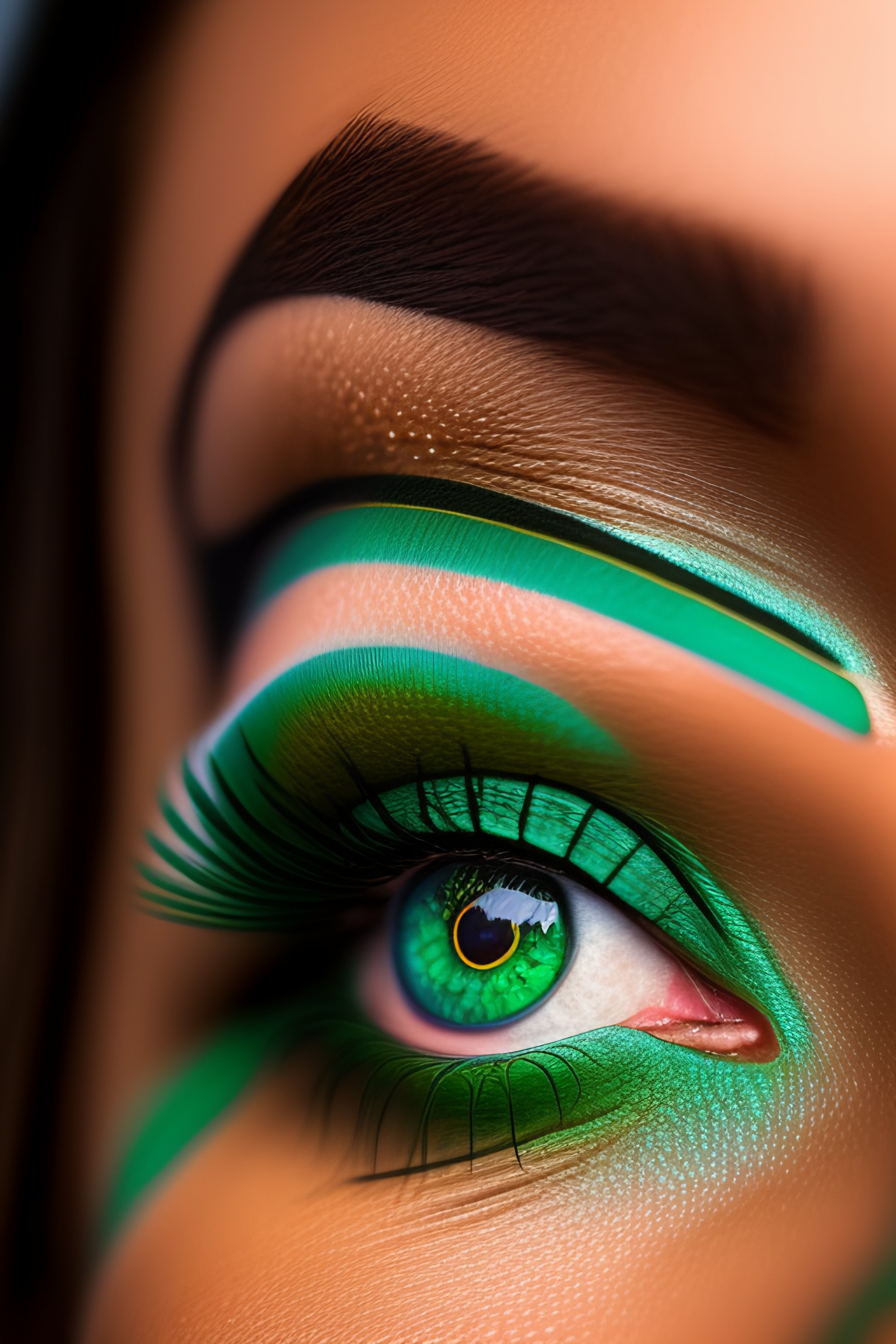 Lexica - The ability to truly see, beautiful green turquoise eye, long ...