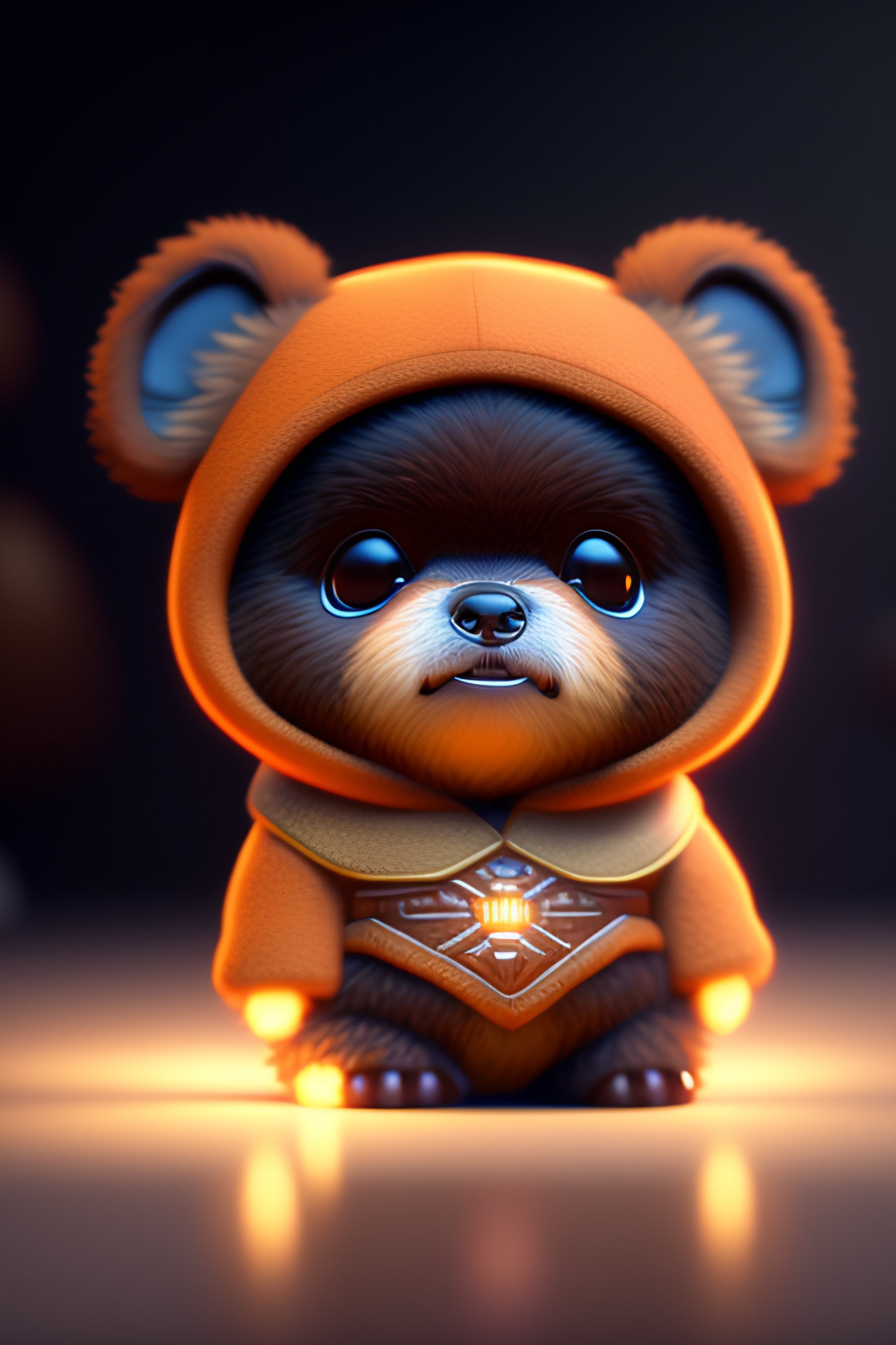 Lexica - Cute and adorable baby ewok, unreal engine, cozy interior ...