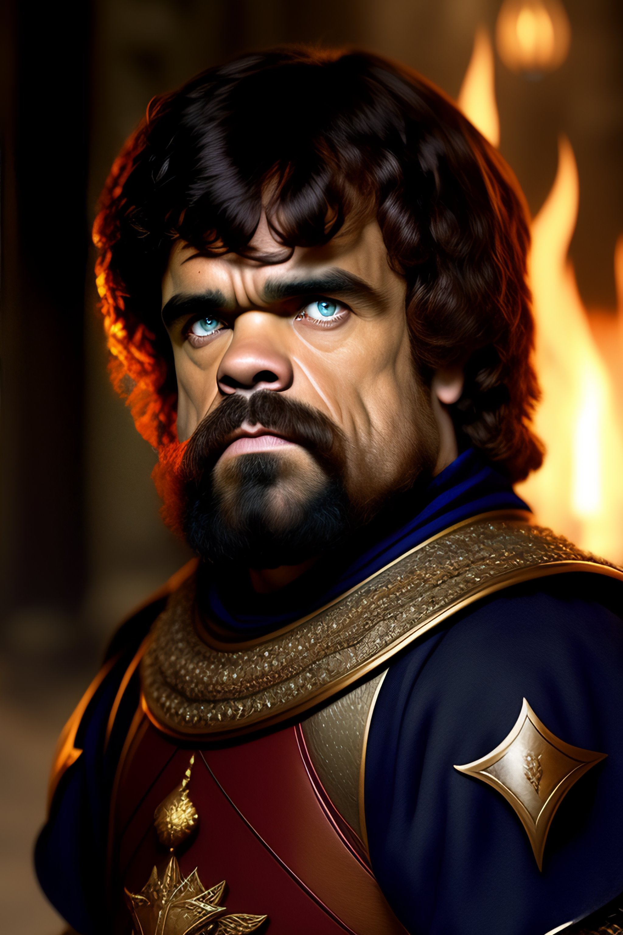 Lexica - Fantasy medieval, Peter Dinklage like a dwarf warrior, portait ...