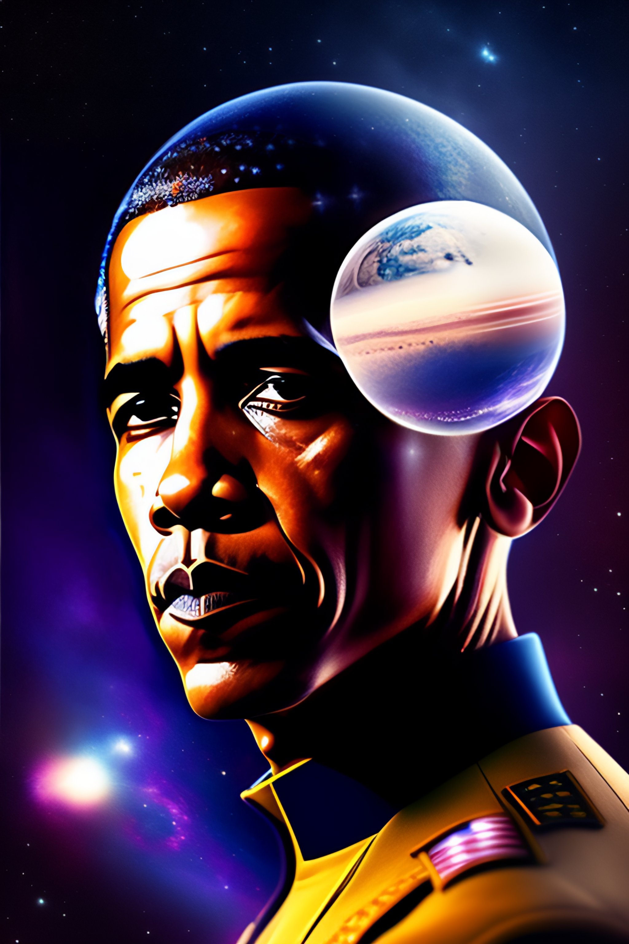 Lexica - Barack obama in space