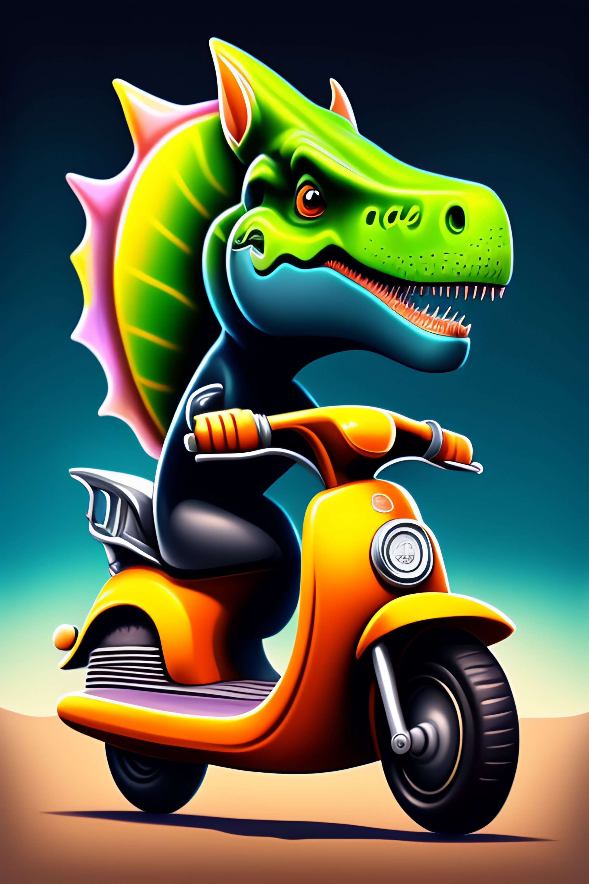 Lexica - Dinosaur kick scootert