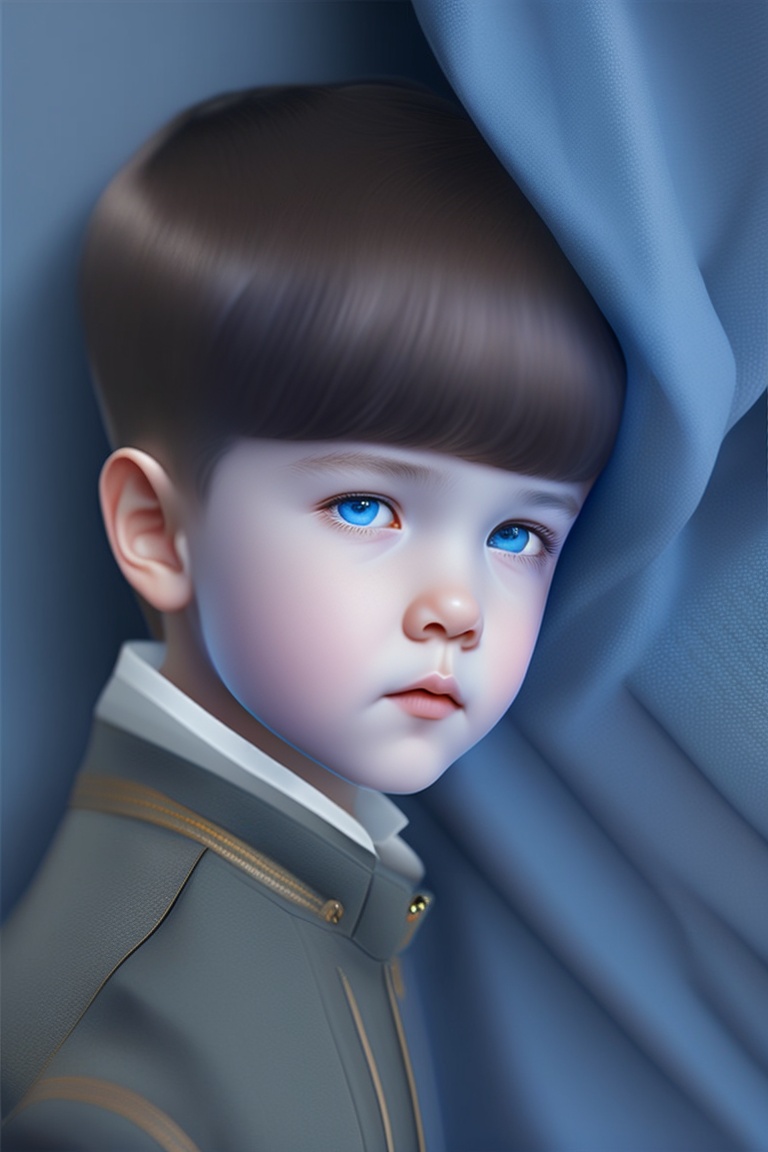 Lexica - Thin face, longer fringe small nose blue eyes small ears fat ...