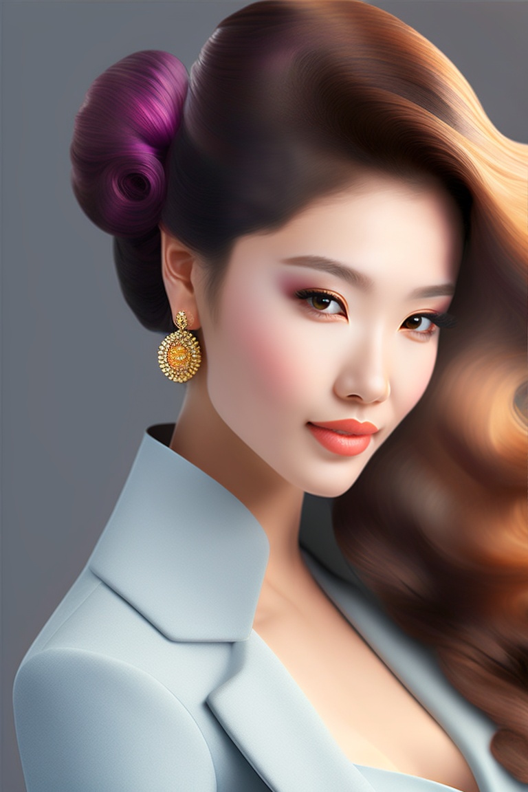 Lexica - "A woman of medium build, with a fresh and radiant complexion ...