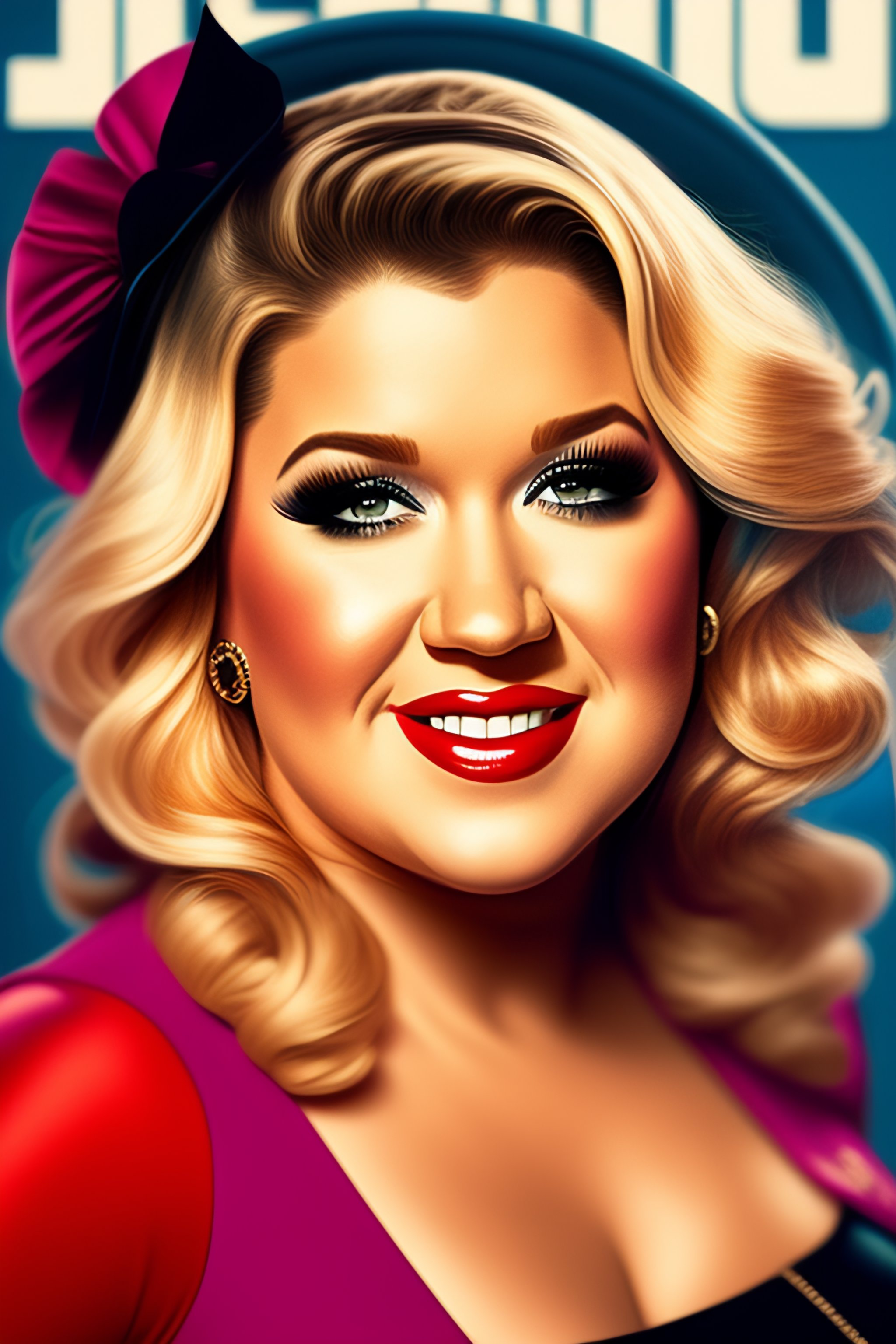 Lexica - Kelly Clarkson, pin-up illustration